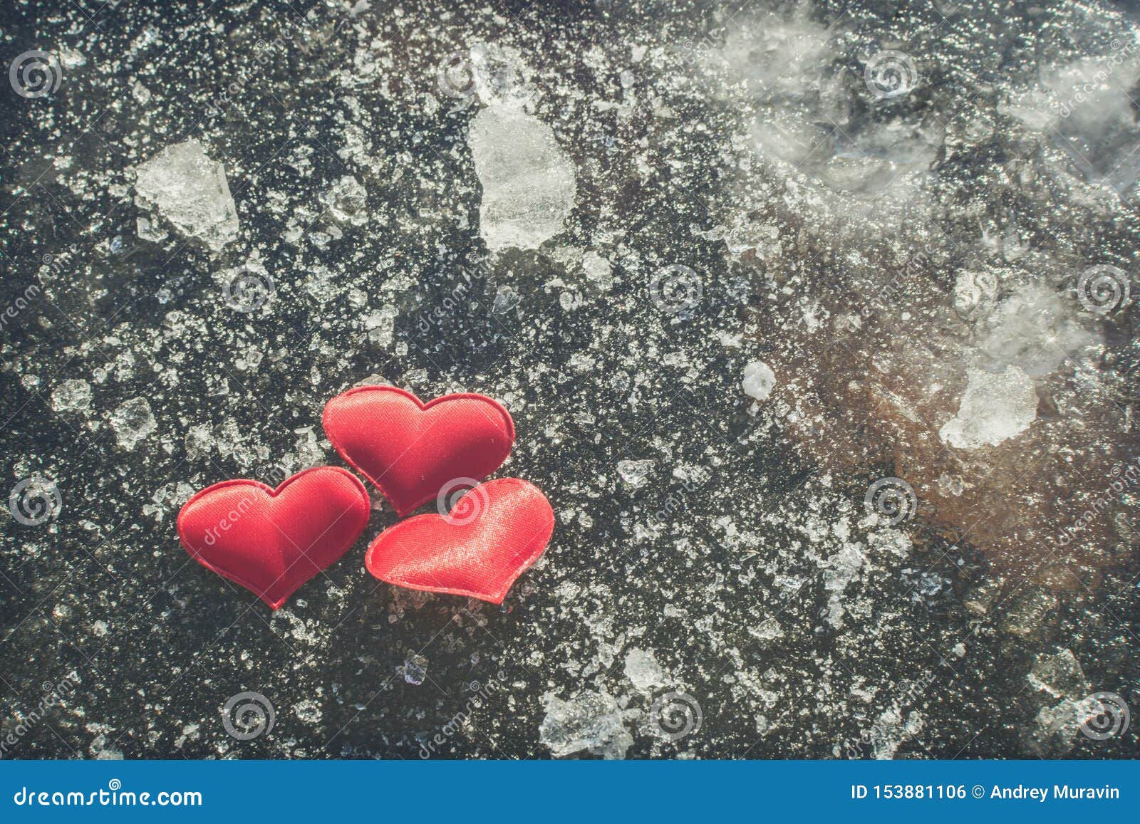 Love and ice stock photo. Image of glow, card, cold - 153881106