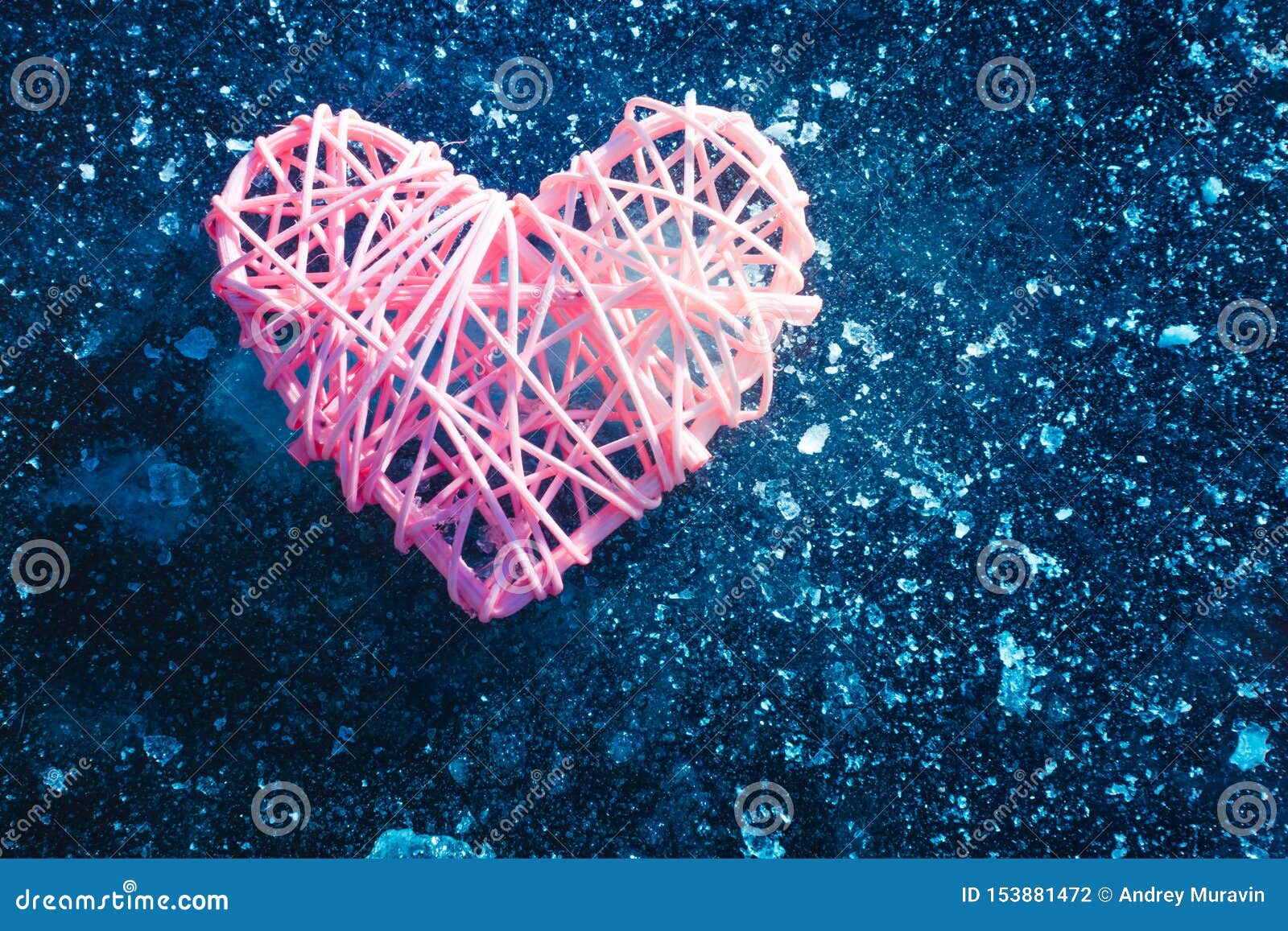 Love and ice stock photo. Image of frost, symbol, abstract - 153881472