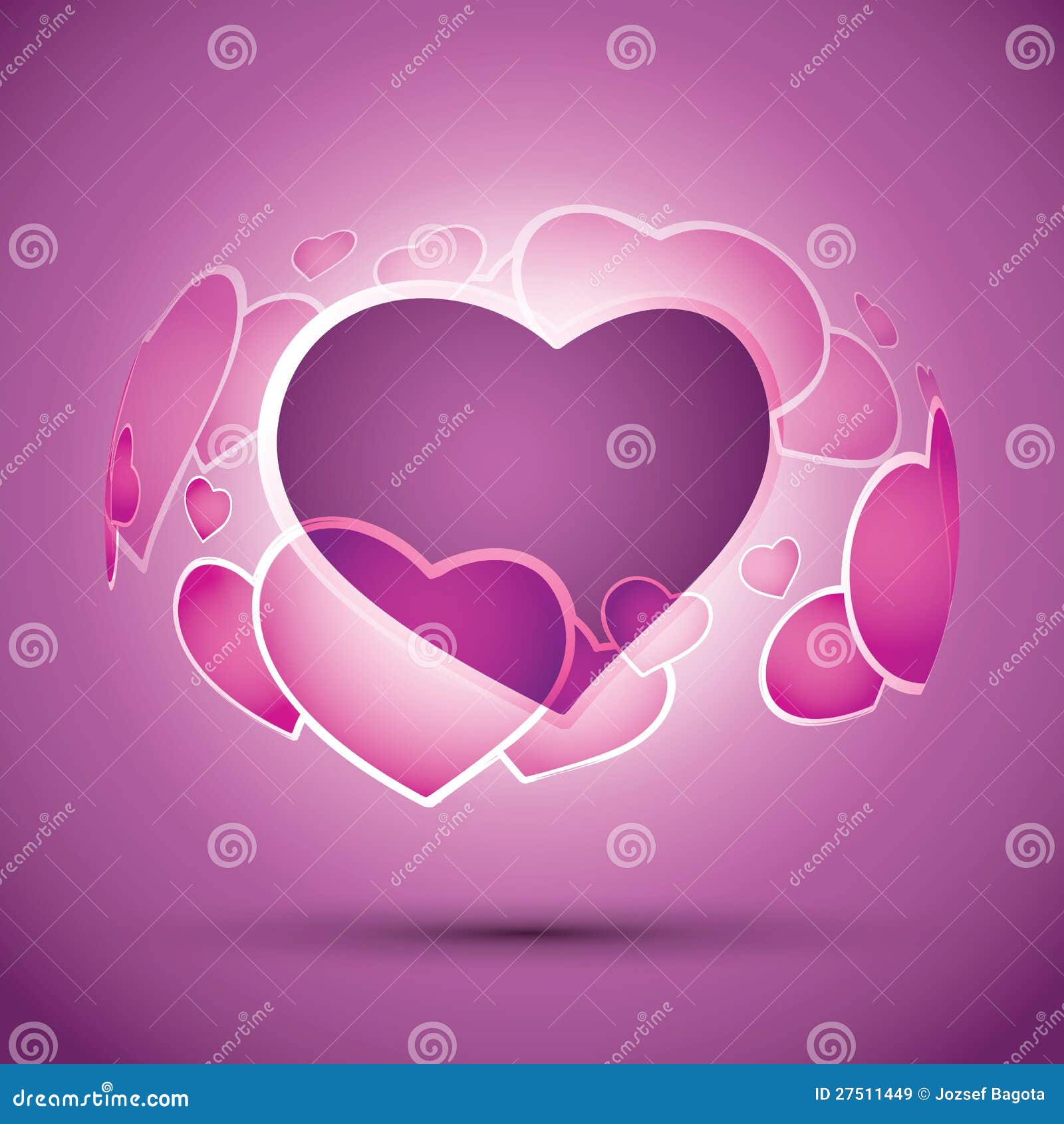 Hearts Background Vector stock vector. Illustration of beautiful - 27511449