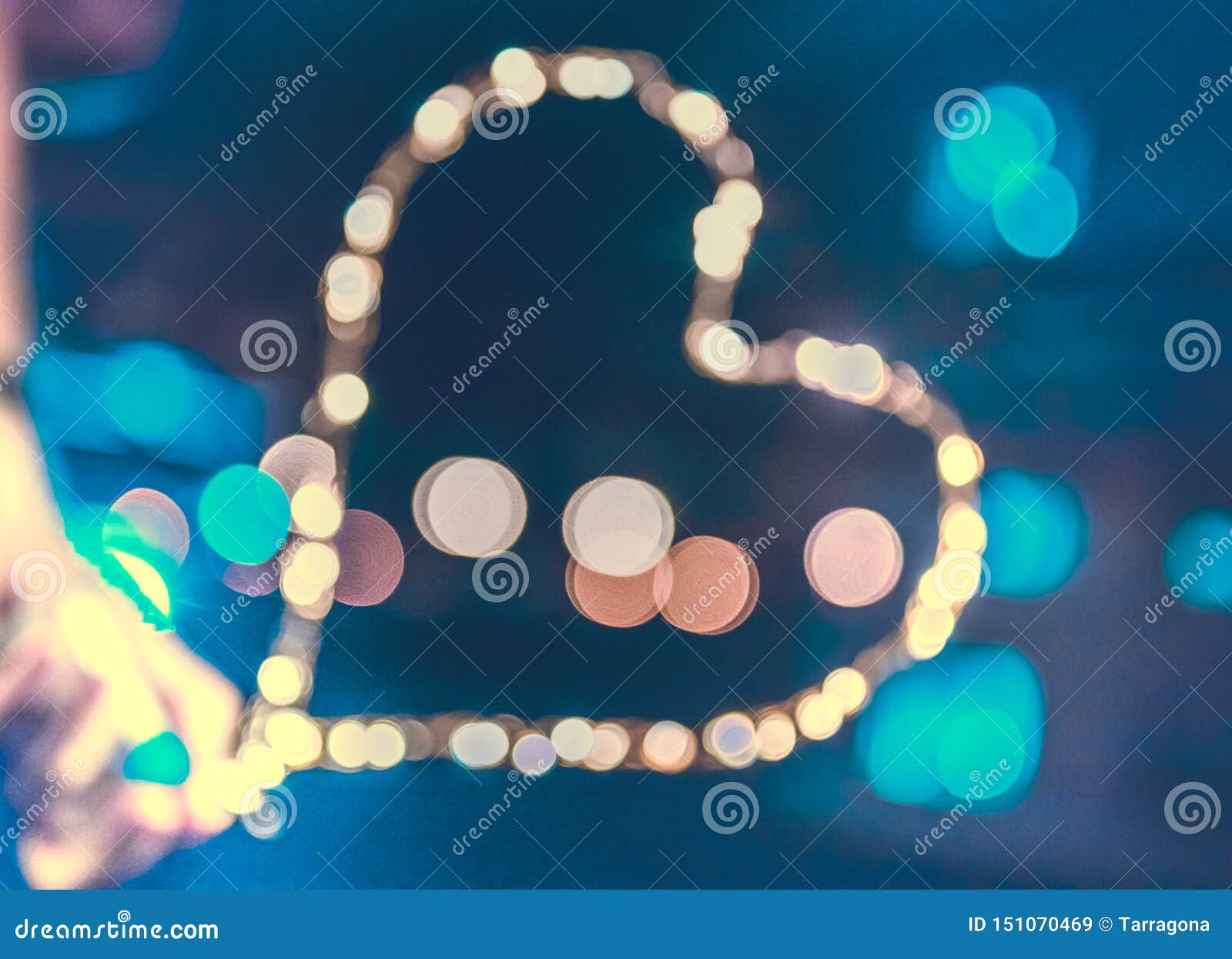 Hearts boke light stock image. Image of blink, defocused - 151070469