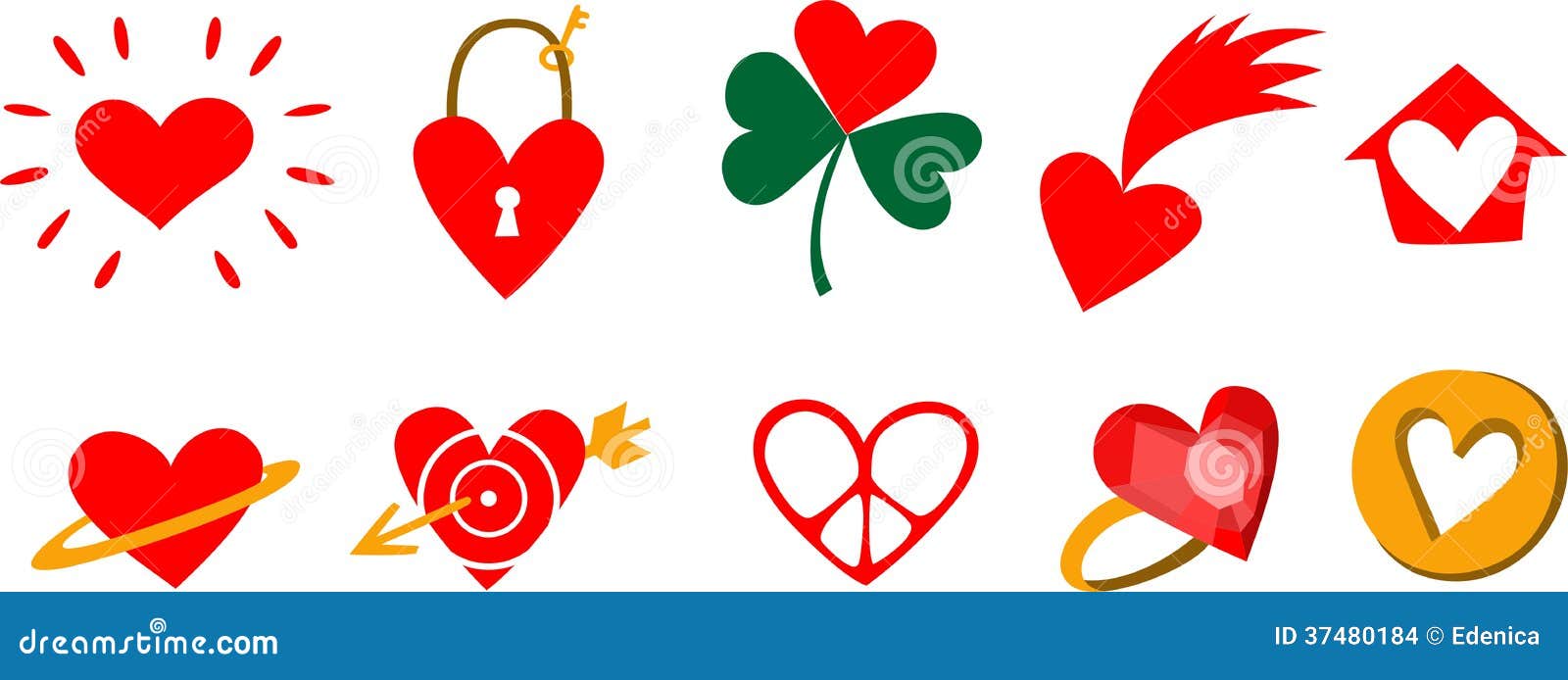 Hearts characters stock vector. Illustration of heartcomet - 37480184