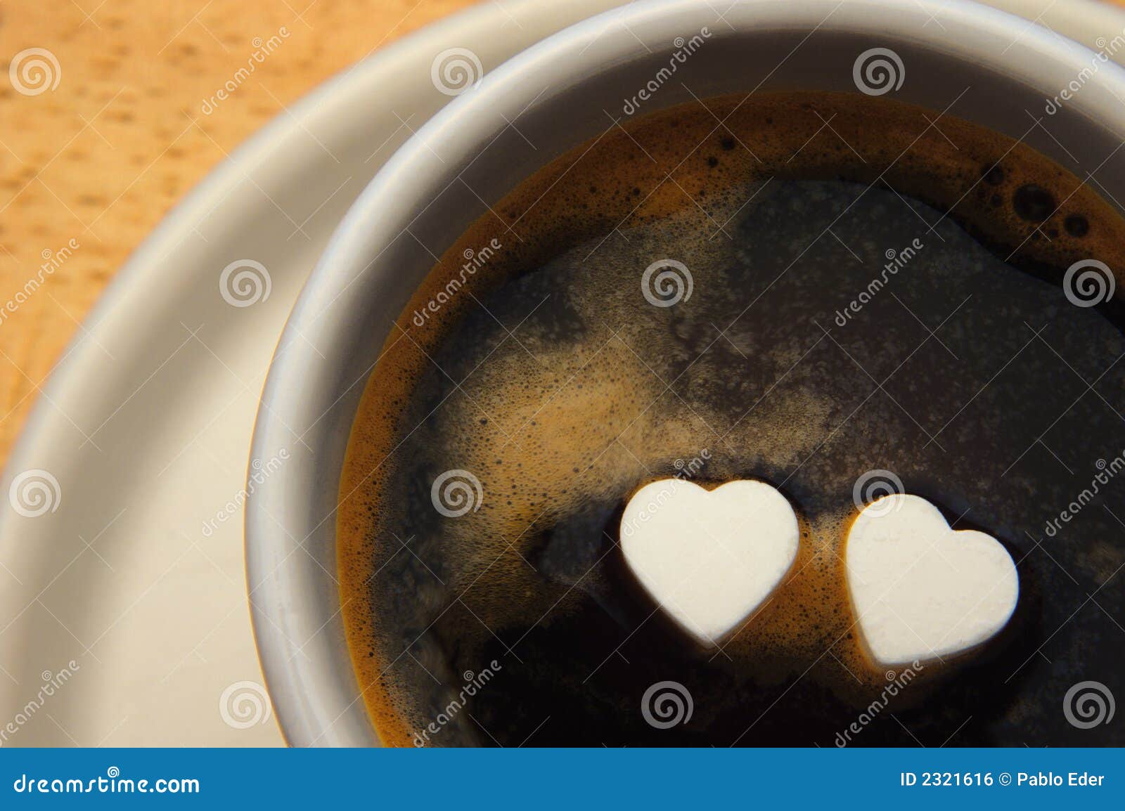 Hearts and coffee stock photo. Image of pair, valentin - 2321616