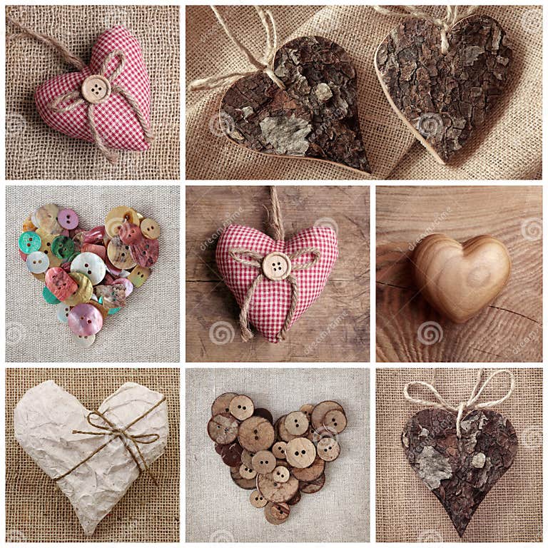 Hearts collage stock photo. Image of paper, collection - 20765340