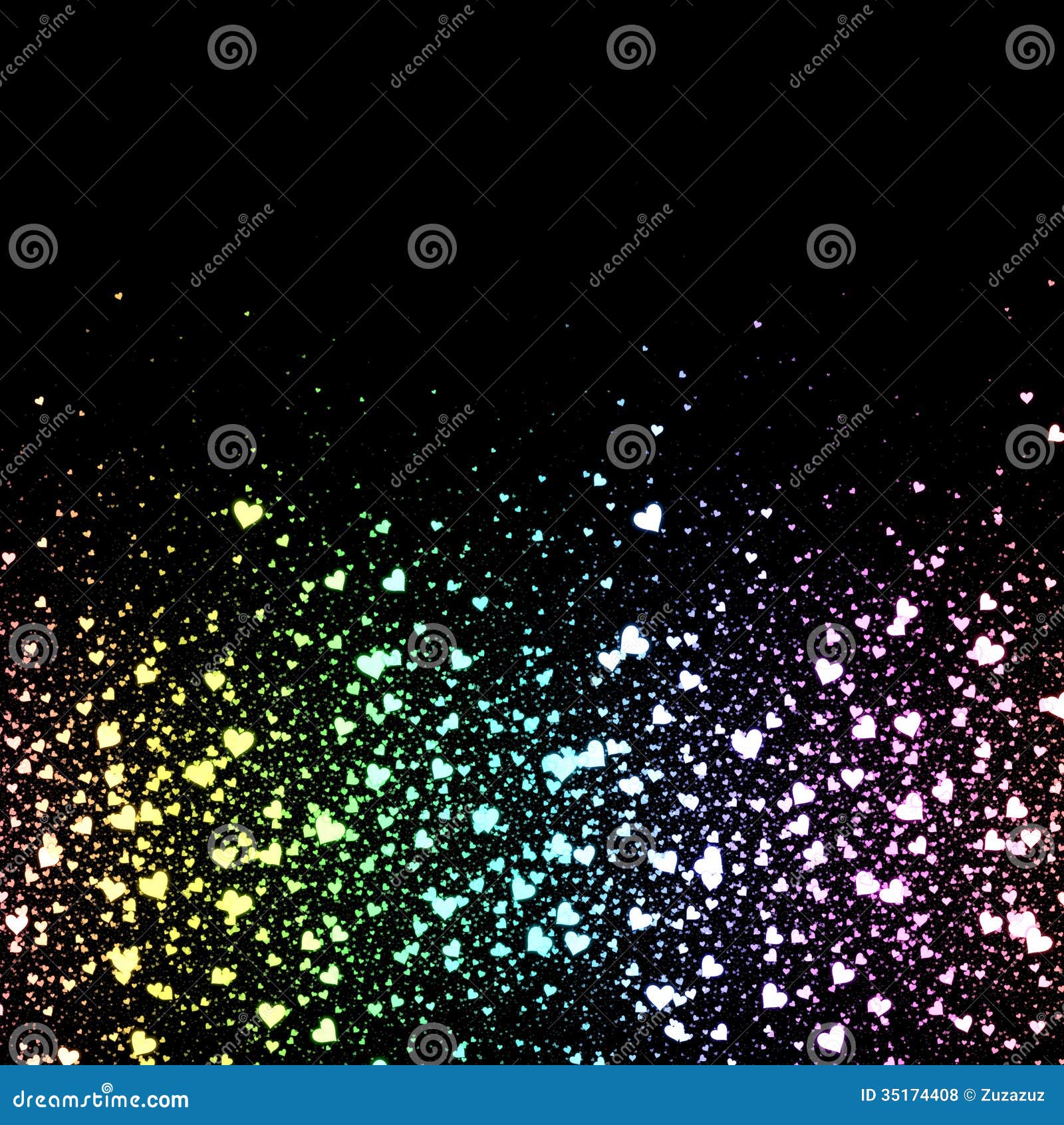 Hearts color confetti stock illustration. Illustration of romance ...