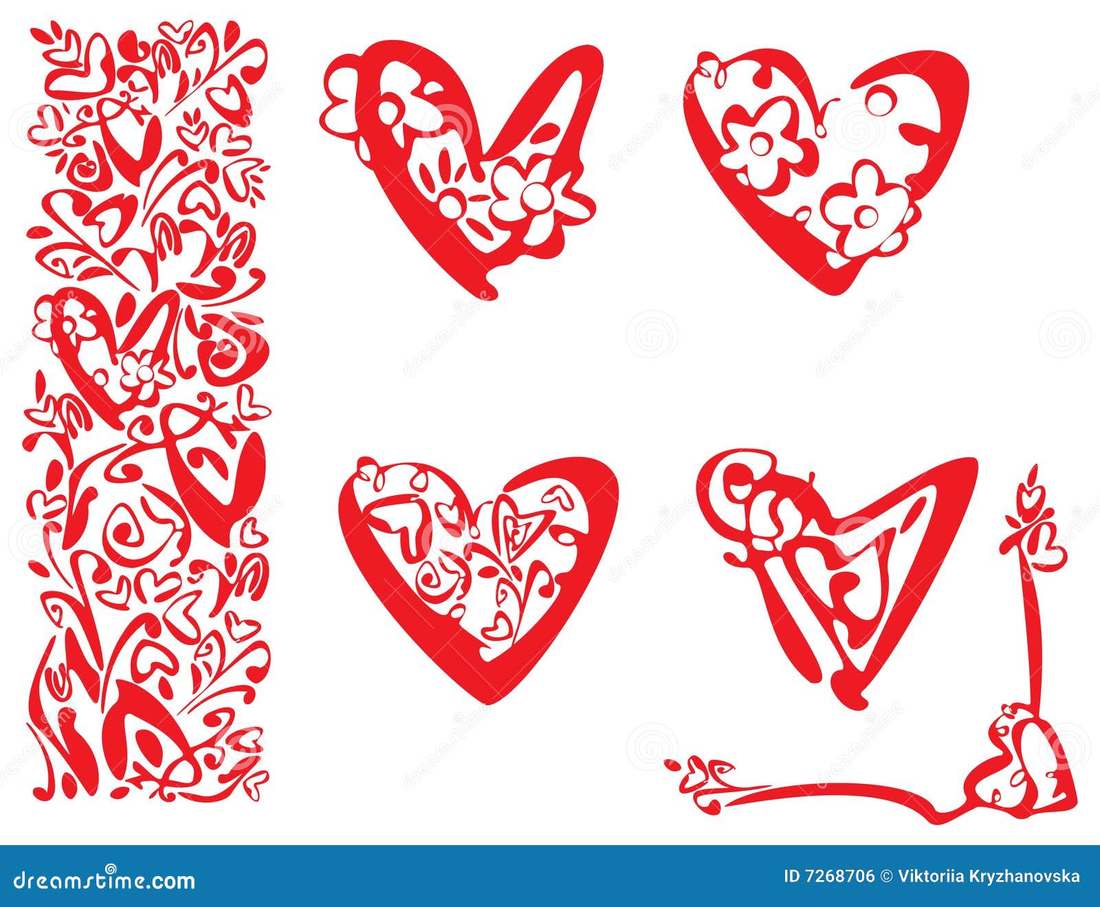 Hearts and Elements for Design Stock Vector - Illustration of elements ...