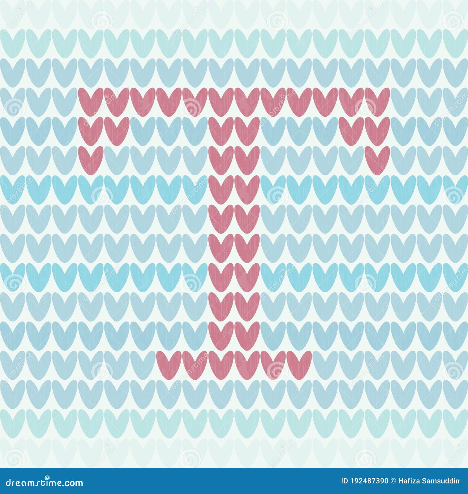 Hearts Forming the Letter T. Vector Illustration Decorative Design ...