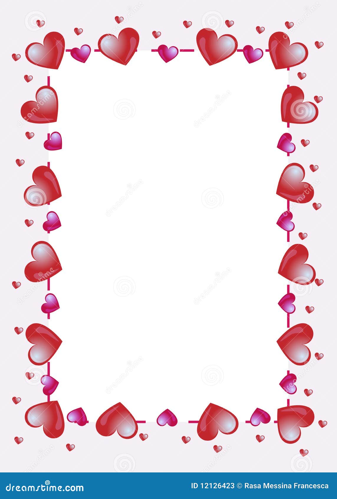 Hearts frame stock vector. Illustration of vector, white - 12126423