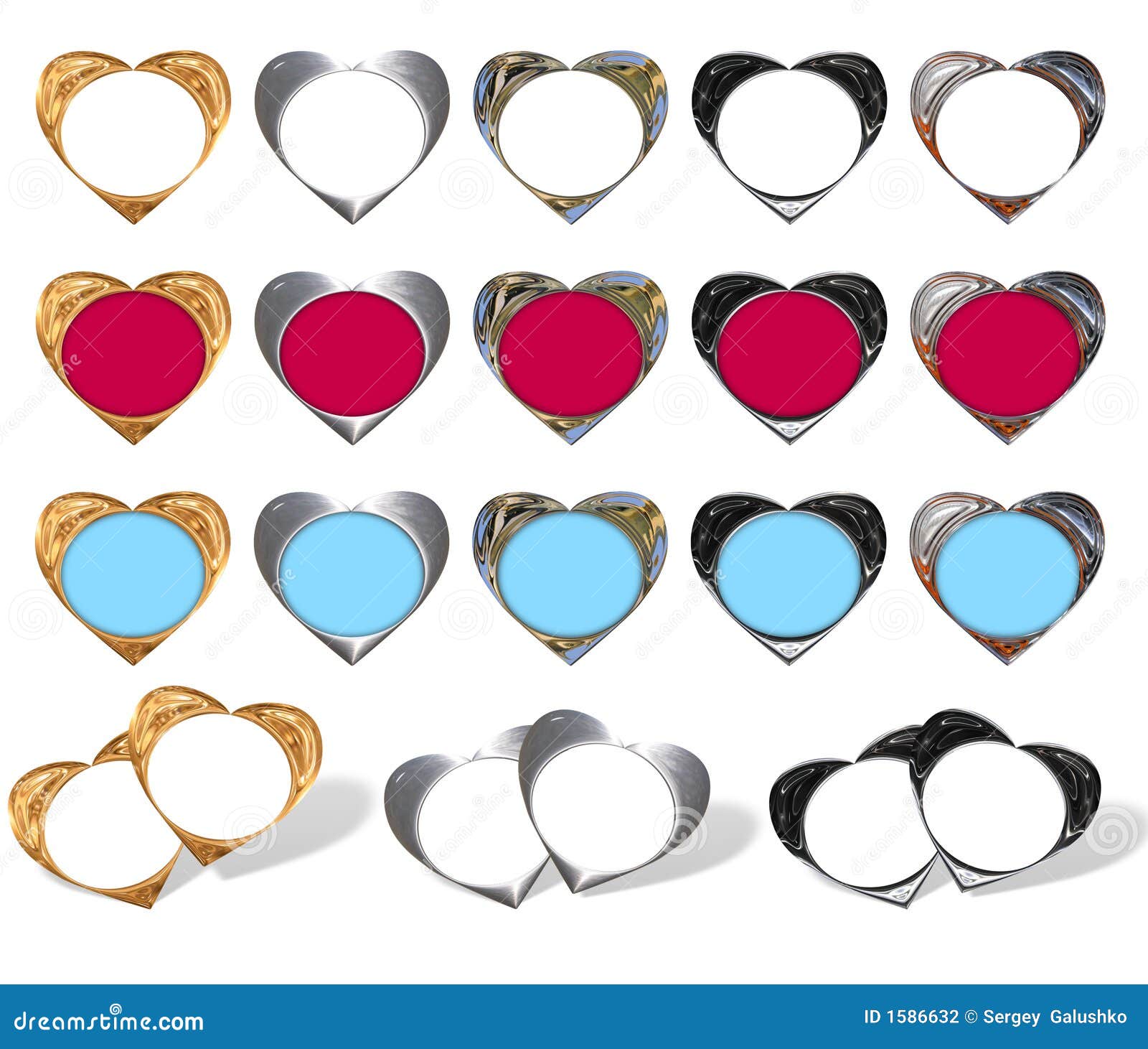 Hearts - frame stylish stock illustration. Illustration of marriage ...