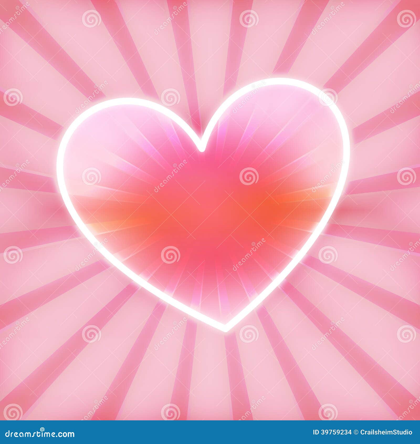 Hearts glow stock illustration. Illustration of glossy - 39759234