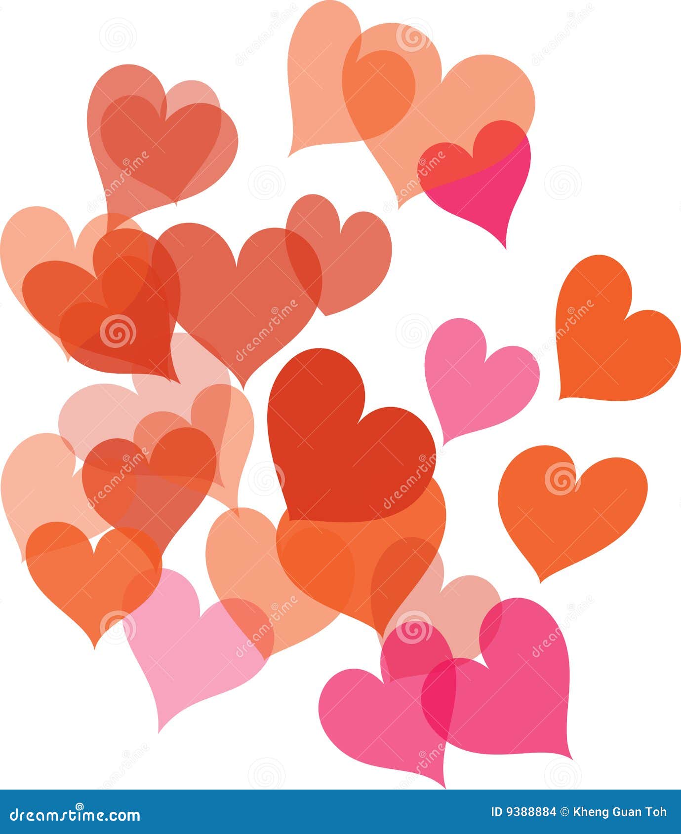 Hearts illustration stock vector. Illustration of design - 9388884