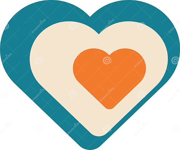Hearts Inside Heart stock vector. Illustration of holiday - 283865618