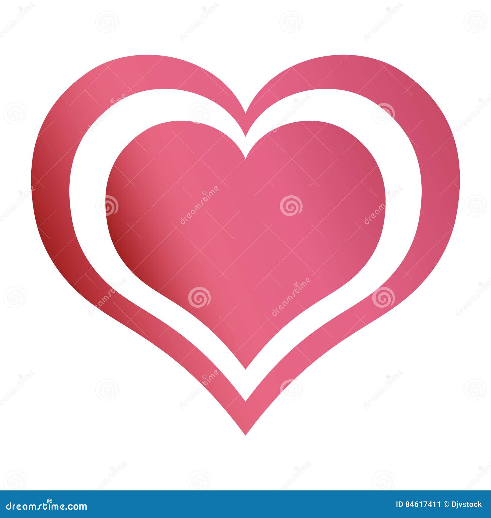 Hearts Love Emotion Romantic Passion Design Stock Illustration ...
