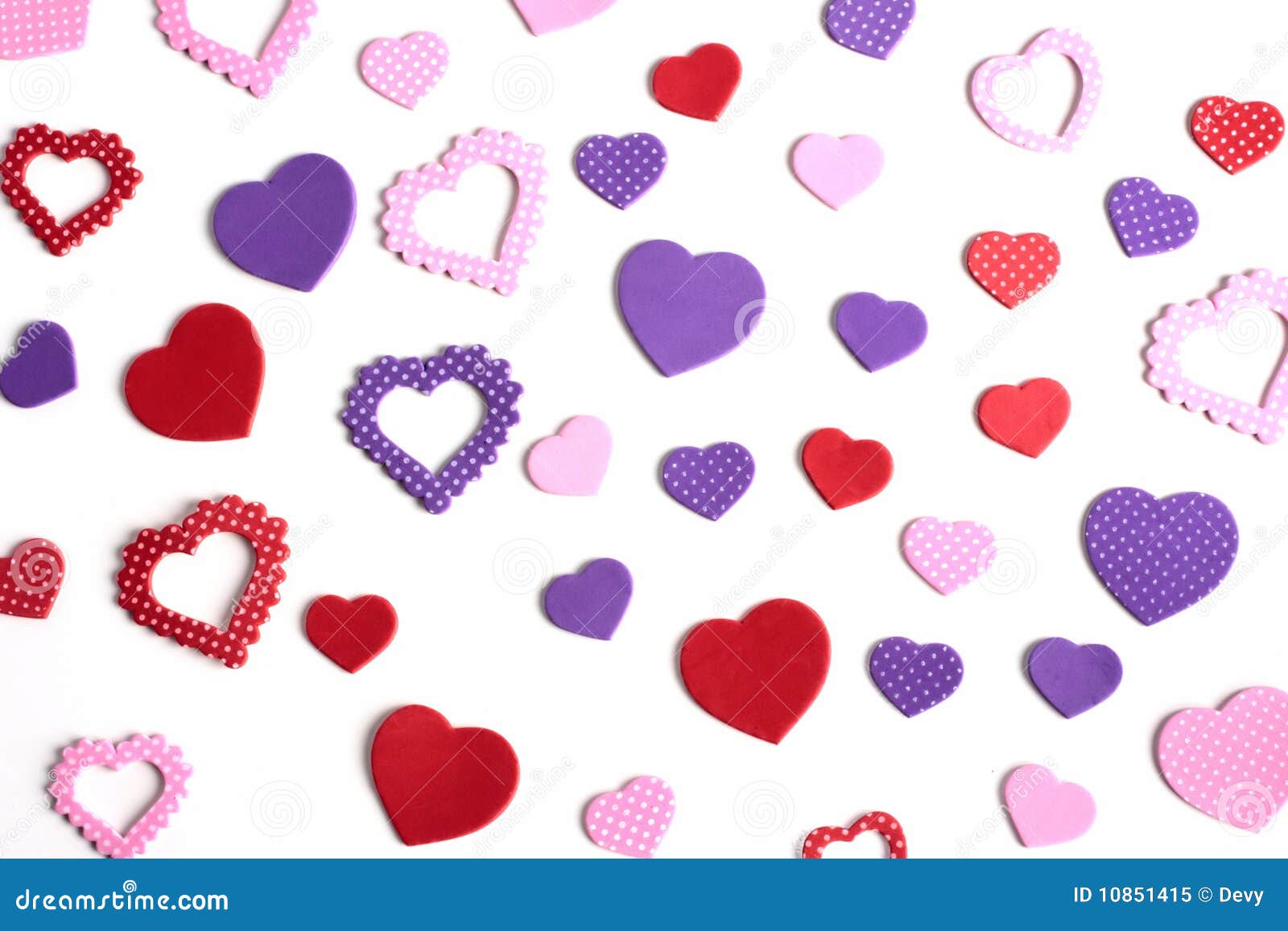 Hearts in many shapes stock image. Image of valentine - 10851415