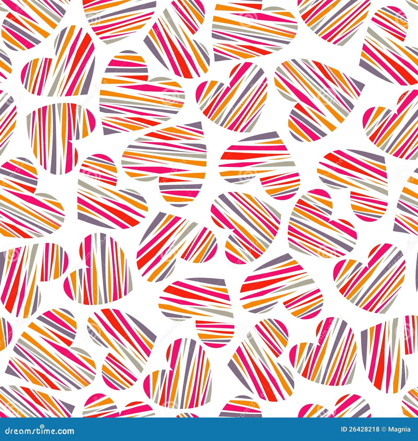 Hearts pattern stock vector. Illustration of element - 26428218