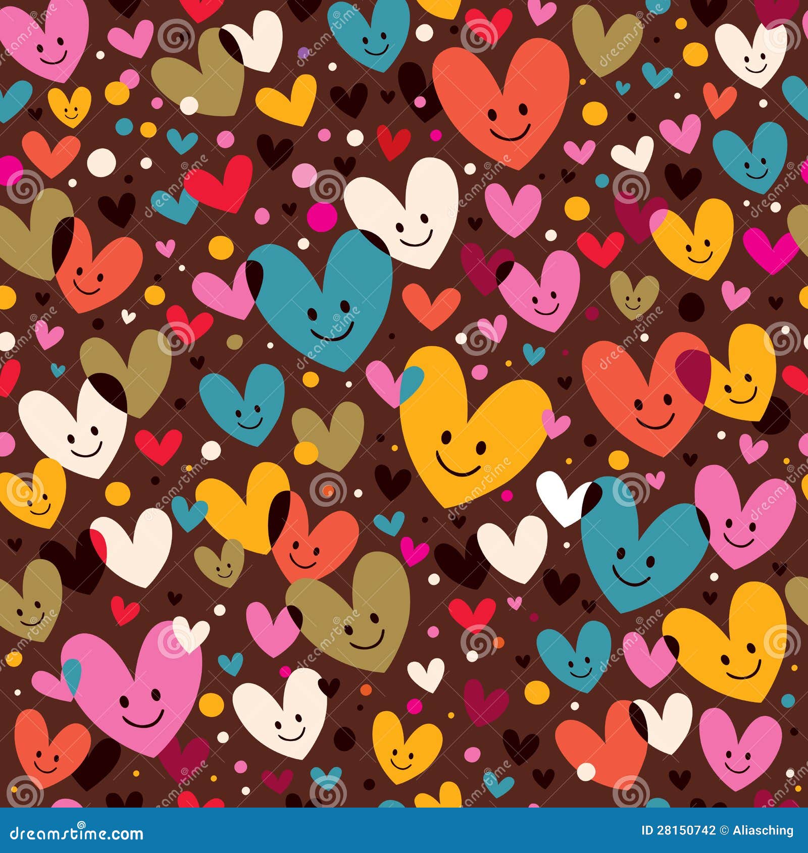 Hearts pattern stock vector. Illustration of romantic - 28150742