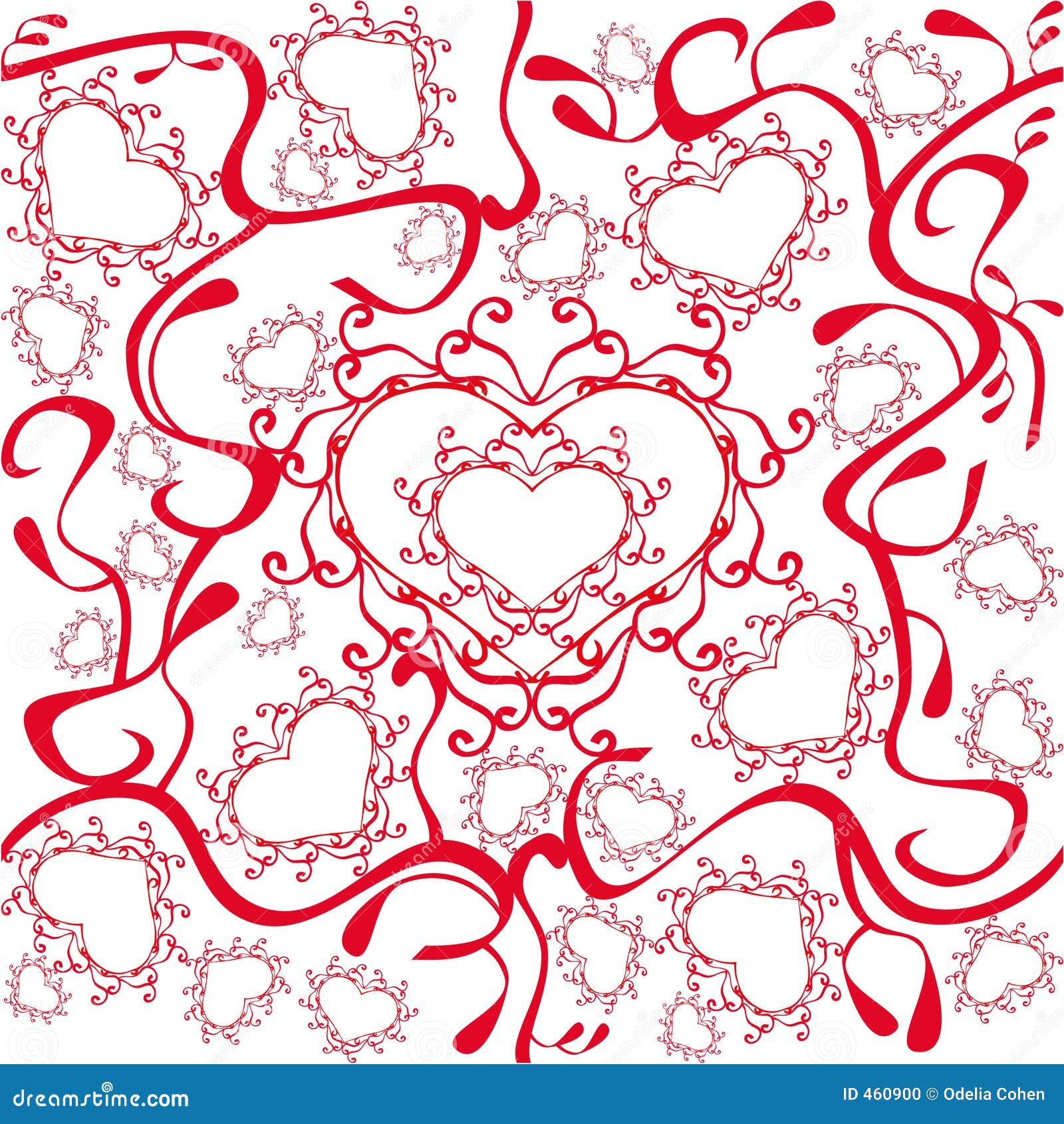 Hearts pattern stock illustration. Illustration of valentine - 460900