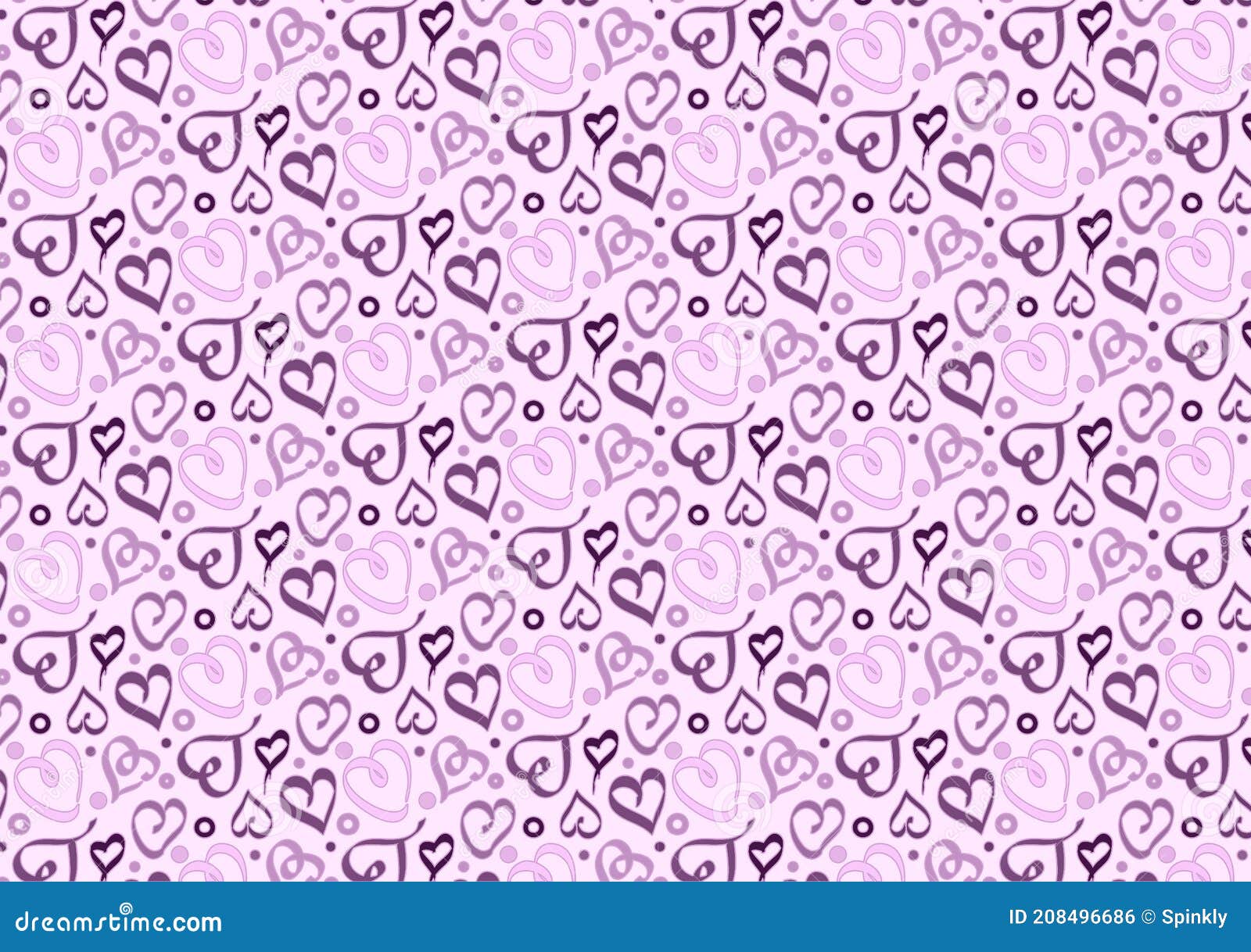 Hearts Seamless Pattern Background Wallpaper Stock Illustration ...