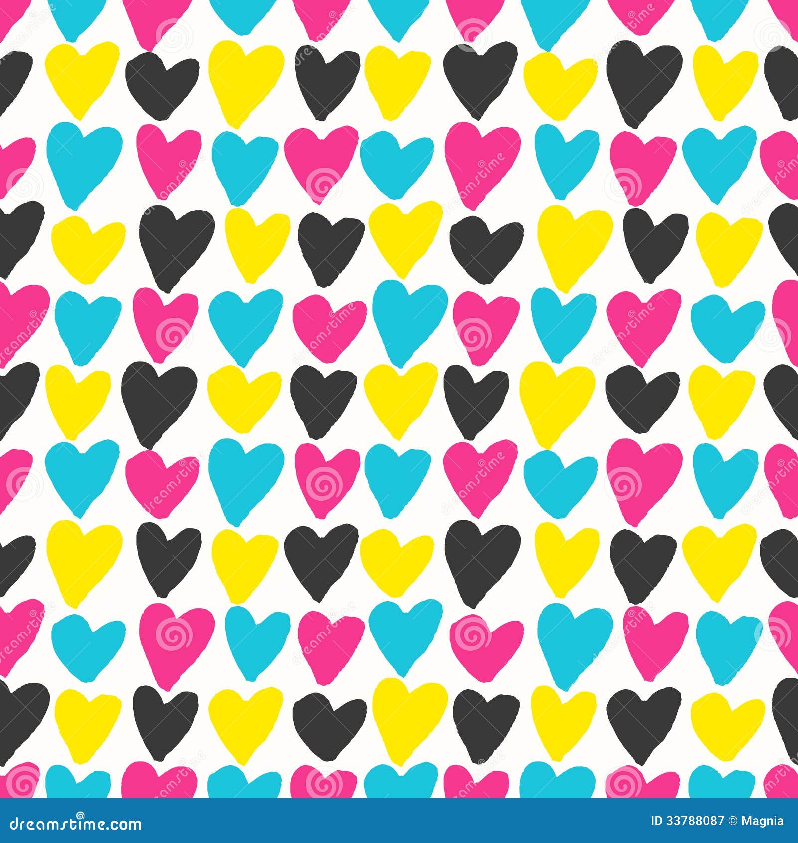 Hearts pattern stock vector. Illustration of concept - 33788087