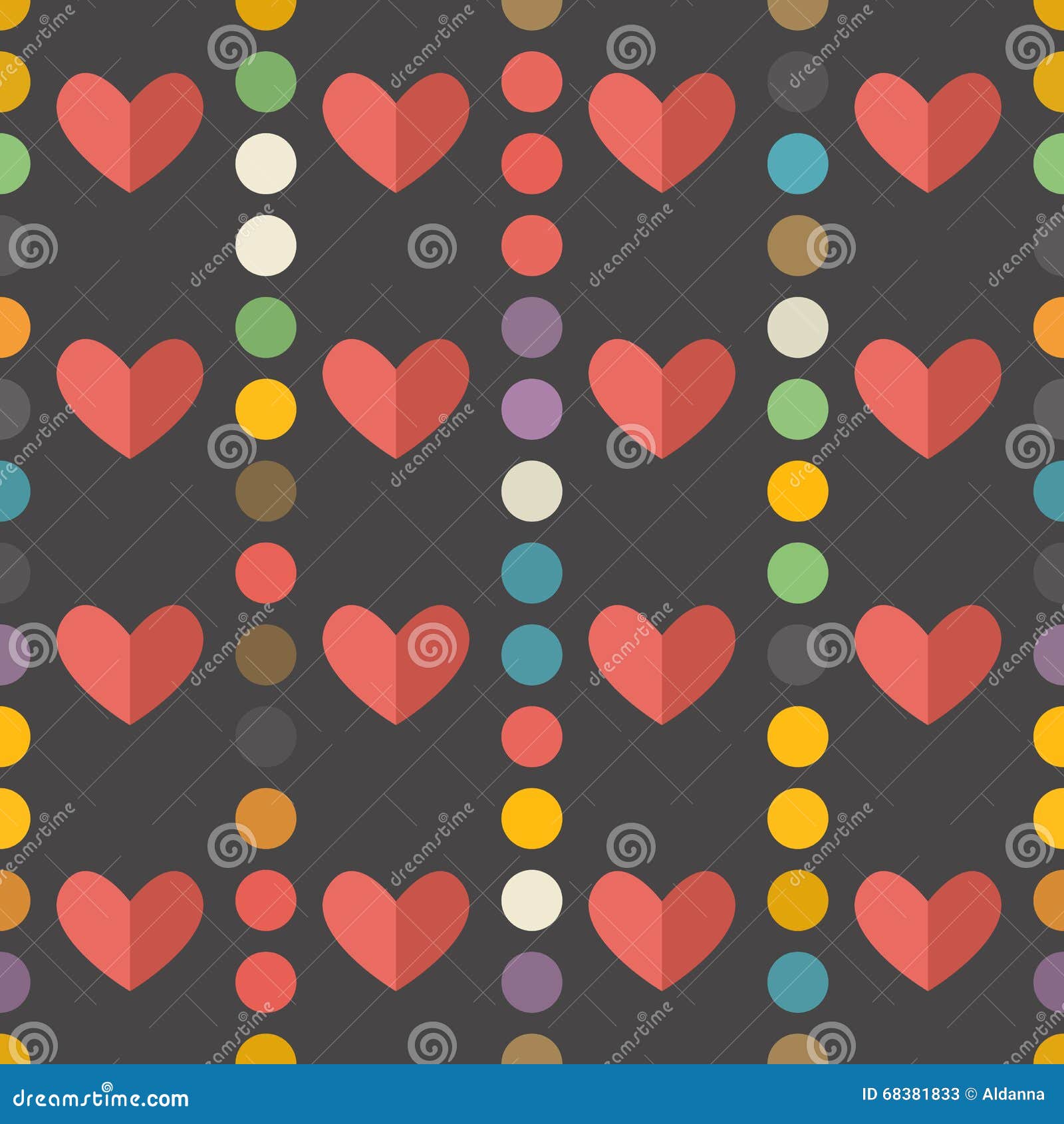 Hearts pattern stock vector. Illustration of holiday - 68381833