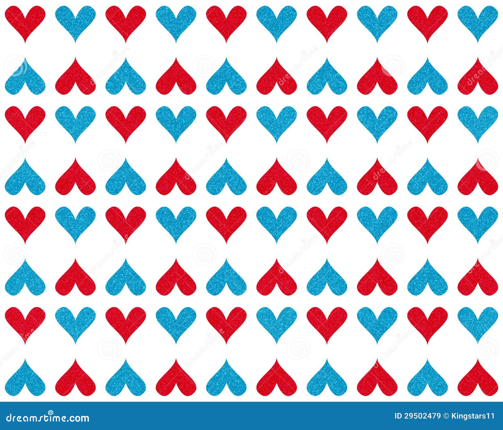 HEARTS in RED and BLUE COLORS Stock Illustration - Illustration of love ...