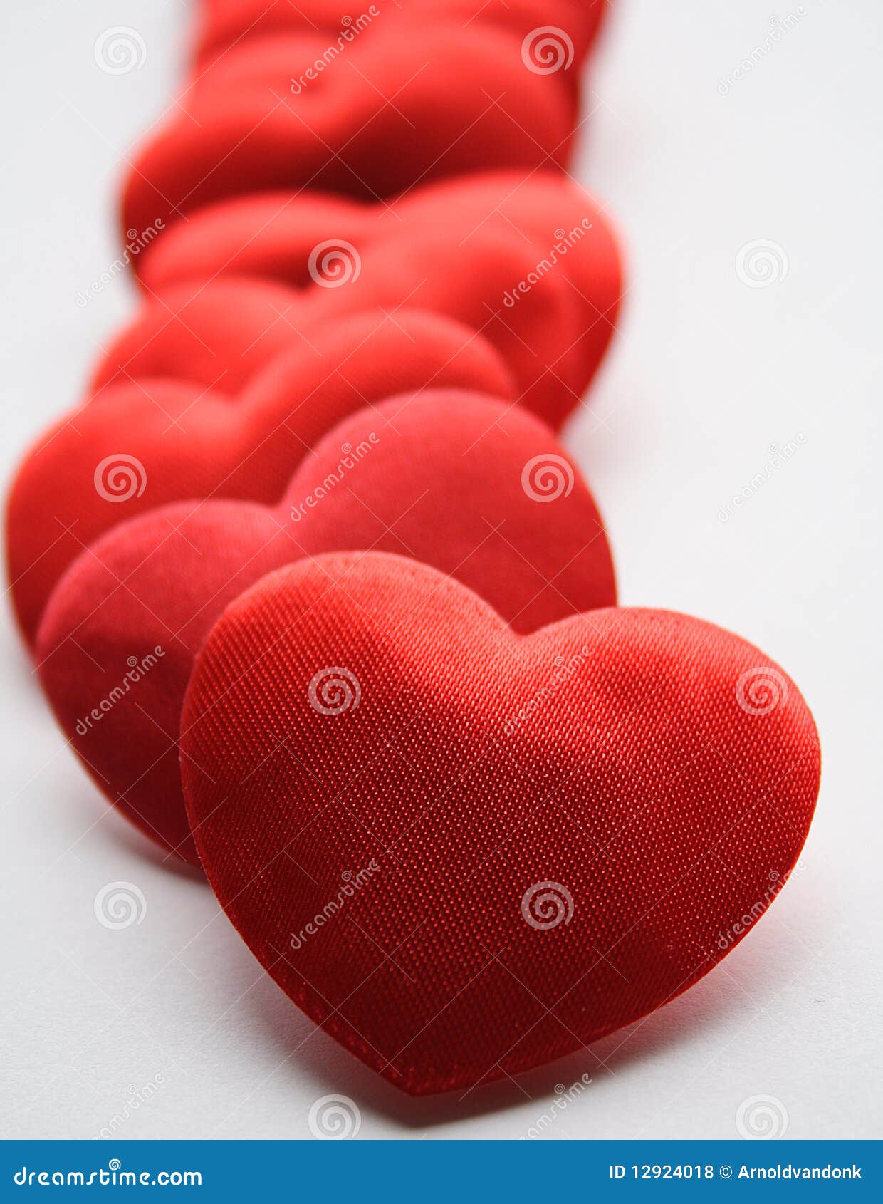 Hearts in a row stock photo. Image of sweet, symbol, hearts - 12924018
