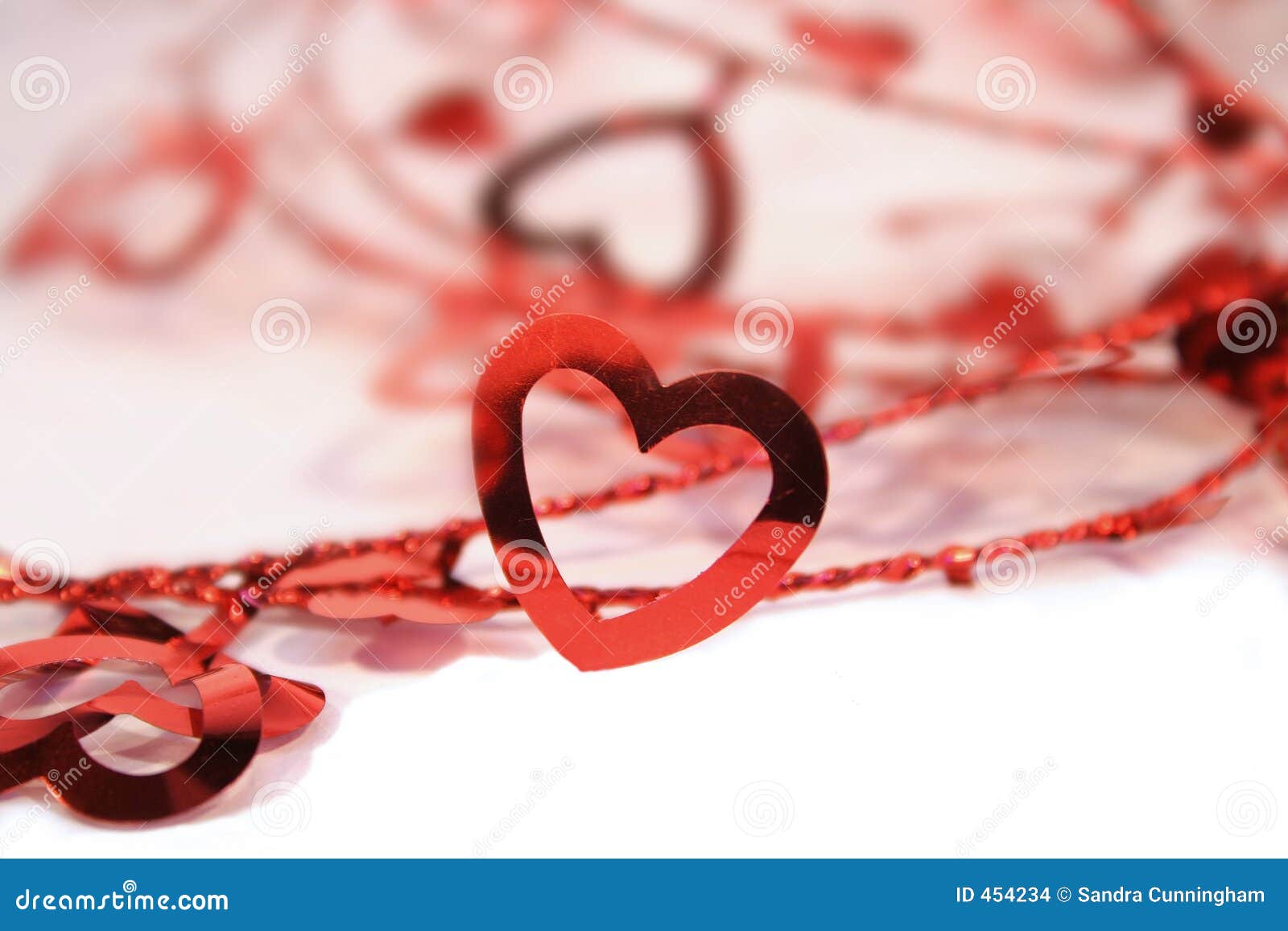 Hearts in a row stock photo. Image of valentines, february - 454234