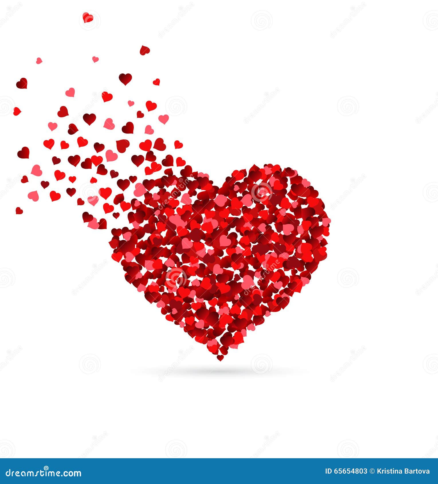 Hearts Scattering Heart Shape Stock Illustrations – 72 Hearts ...