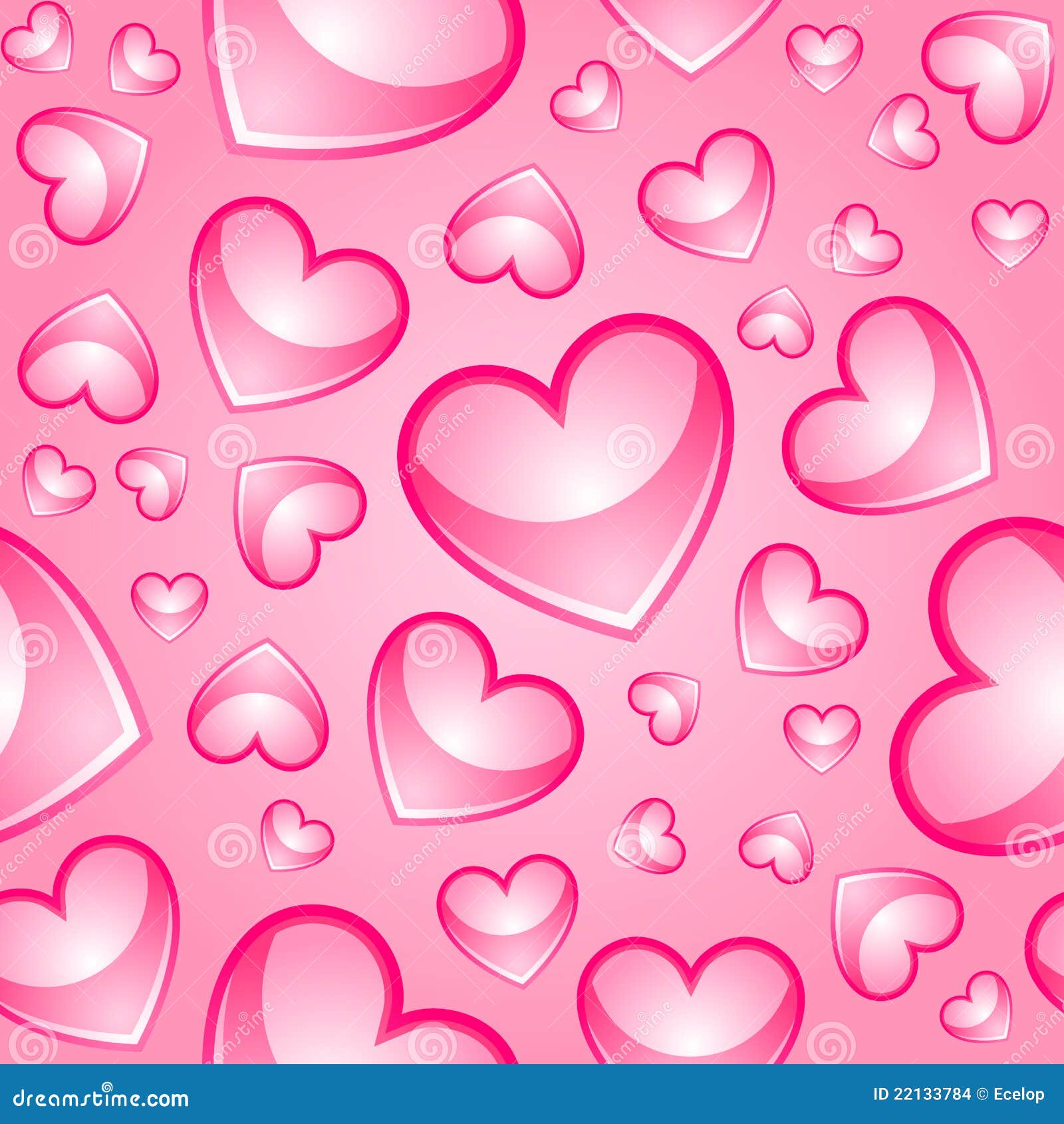Hearts seamless background stock vector. Illustration of happiness ...