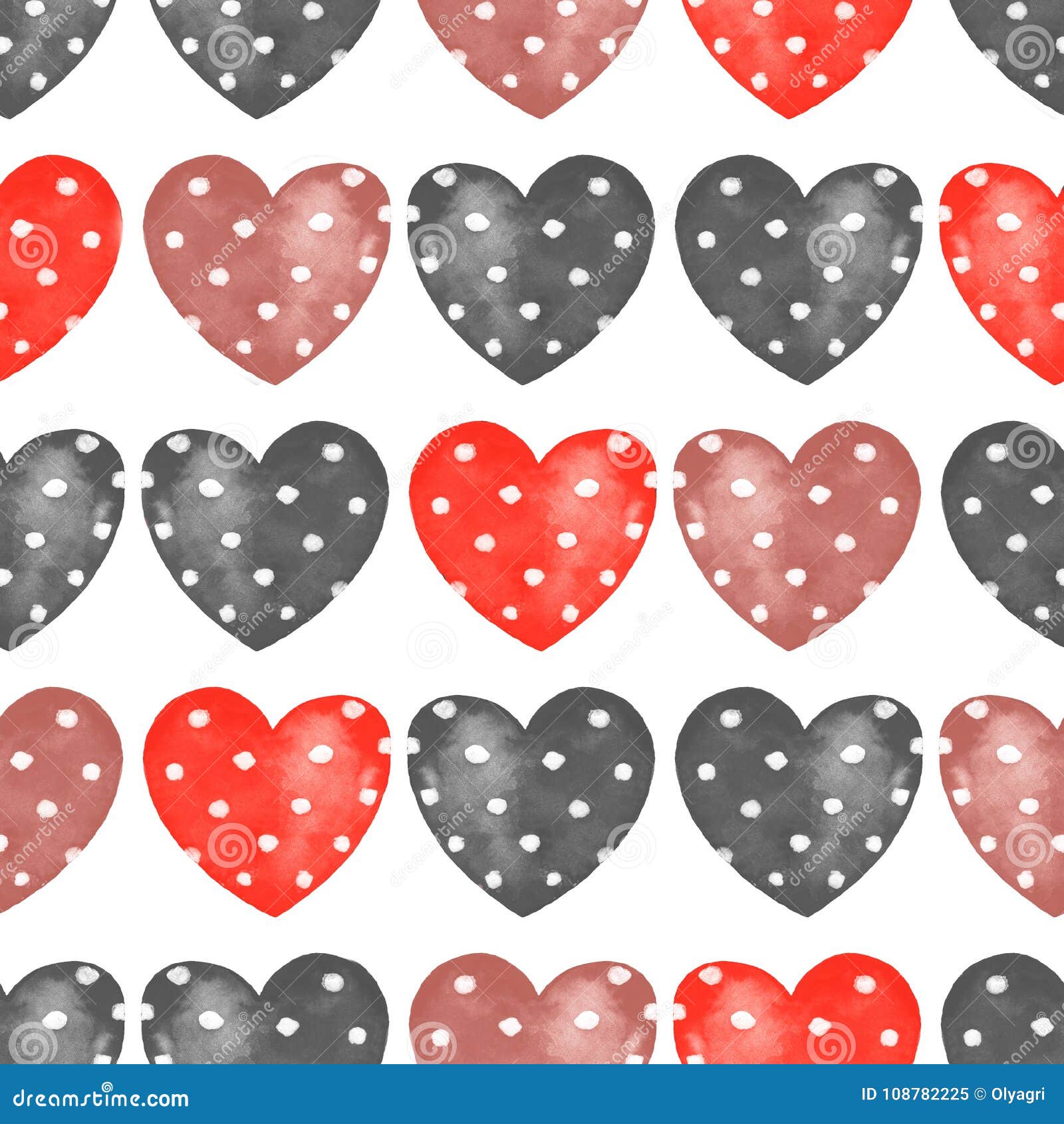 Hearts. Seamless Pattern with Red and Black Hearts Stock Illustration ... Hearts. Seamless Pattern with Red and Black Hearts Stock Illustration ...