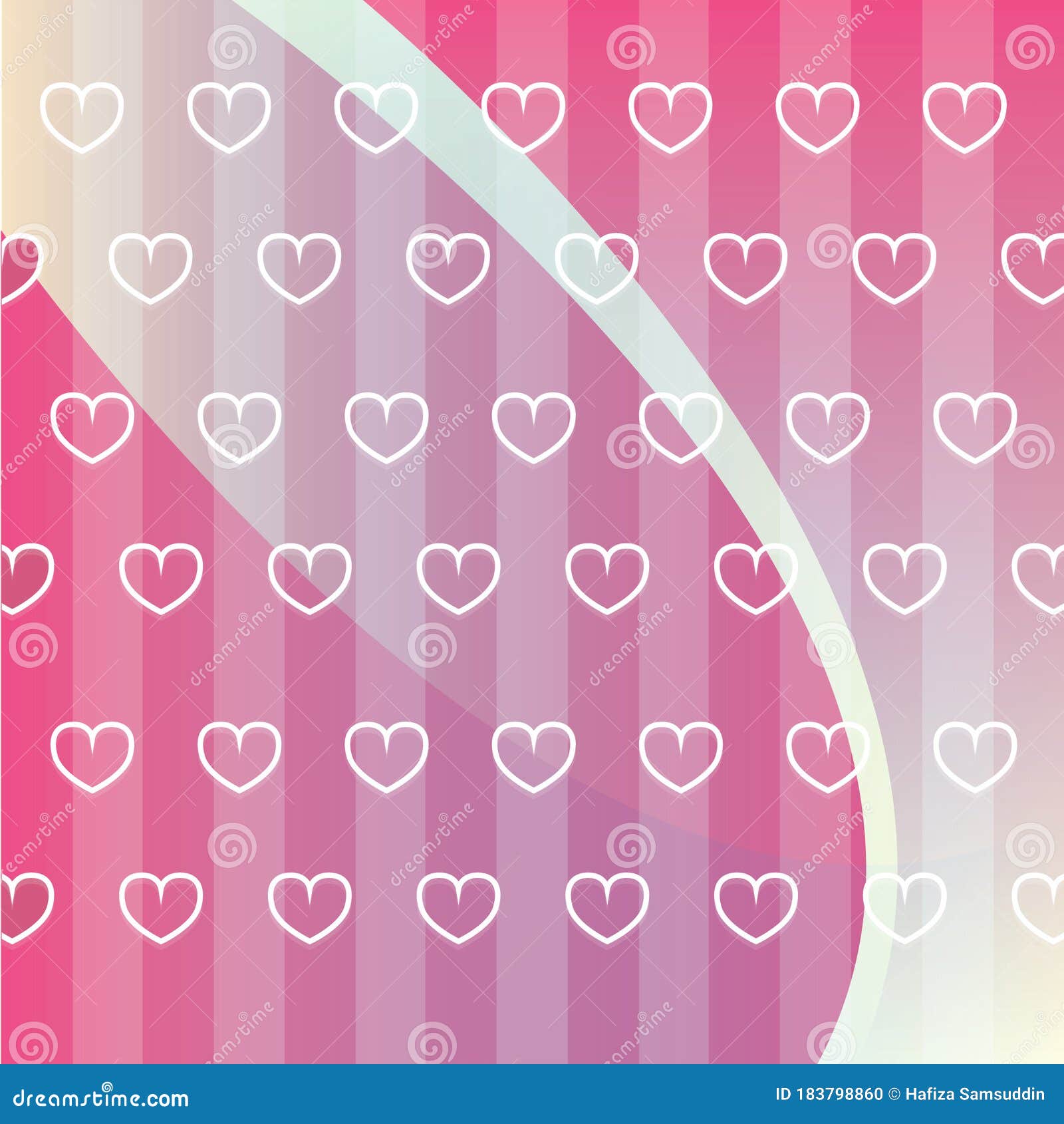 Hearts Shaped Background. Vector Illustration Decorative Background ...