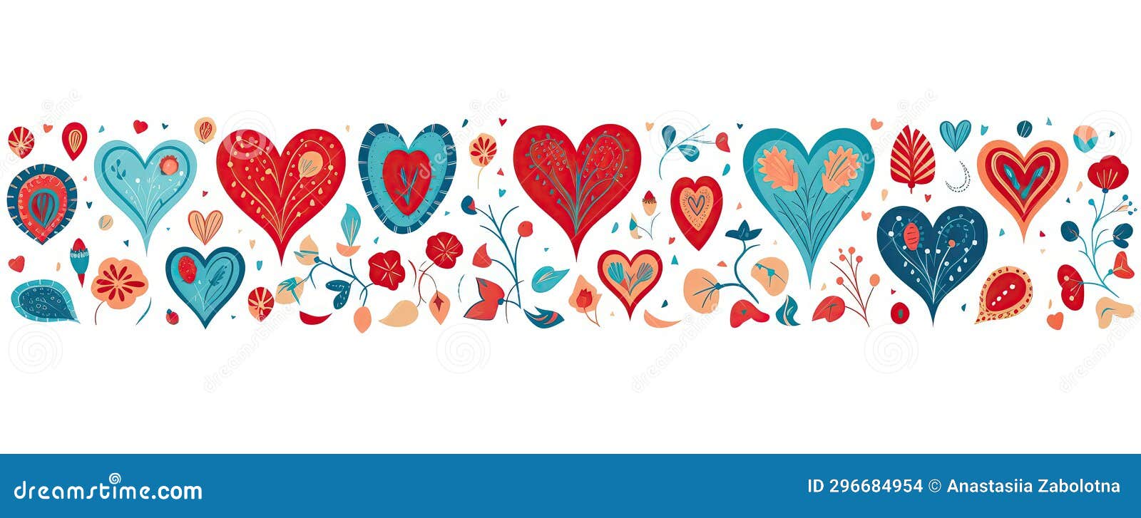 Hearts Signs Sticker on White Background. Generative AI Stock ...