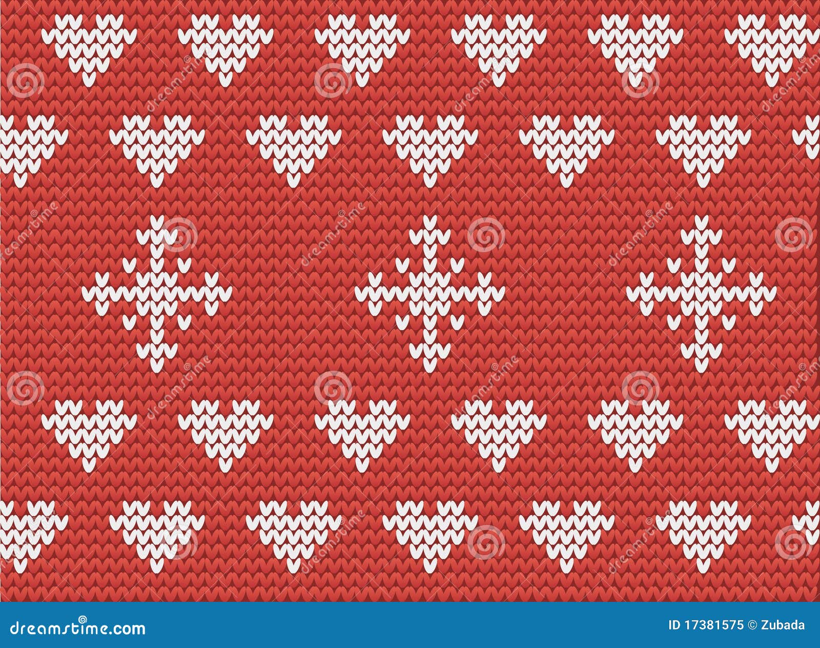 Hearts and Snowflakes Pattern Stock Vector - Illustration of holiday, knitting: 17381575