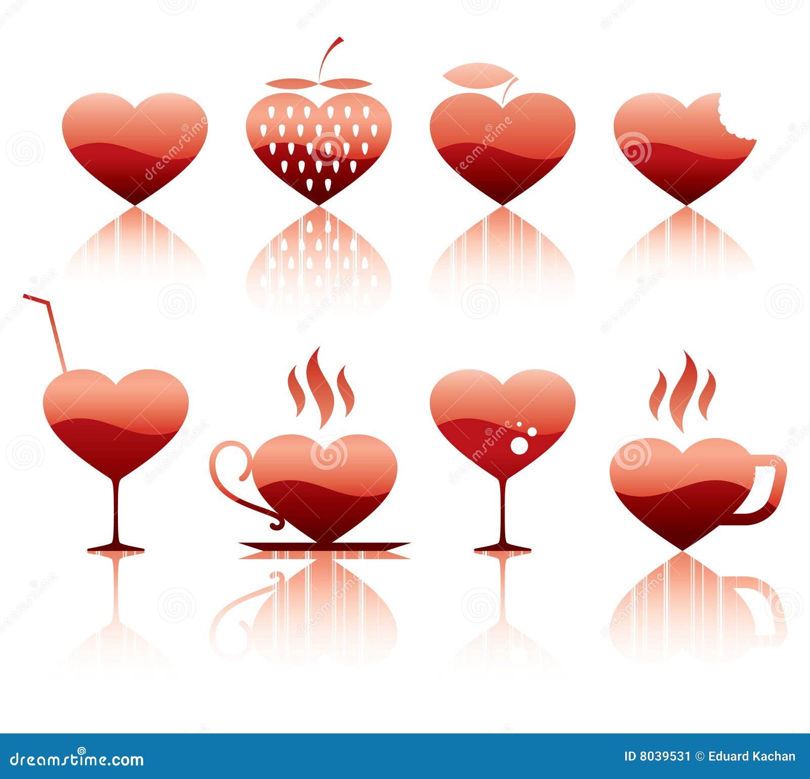 Hearts sweet character stock vector. Illustration of bubble - 8039531