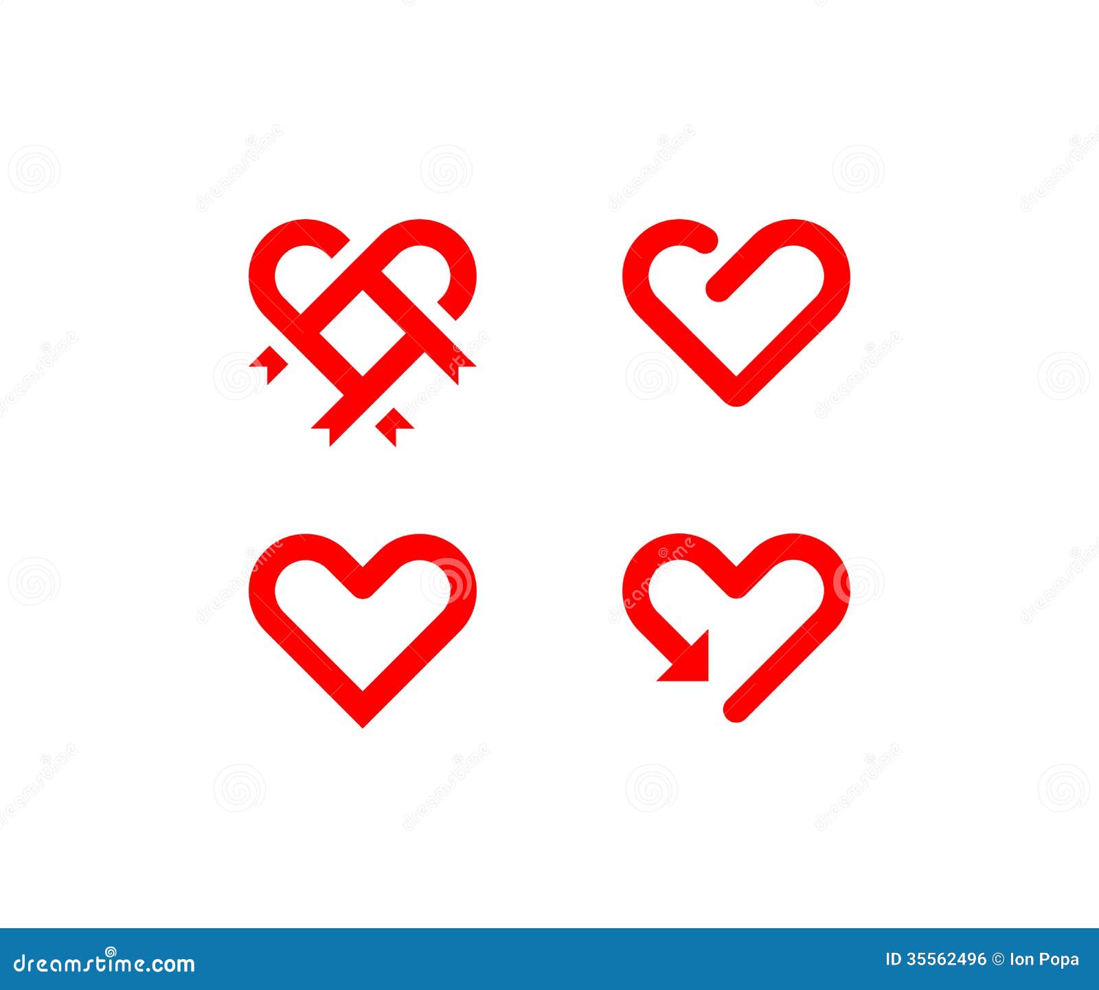 Hearts symbol stock vector. Illustration of decoration - 35562496
