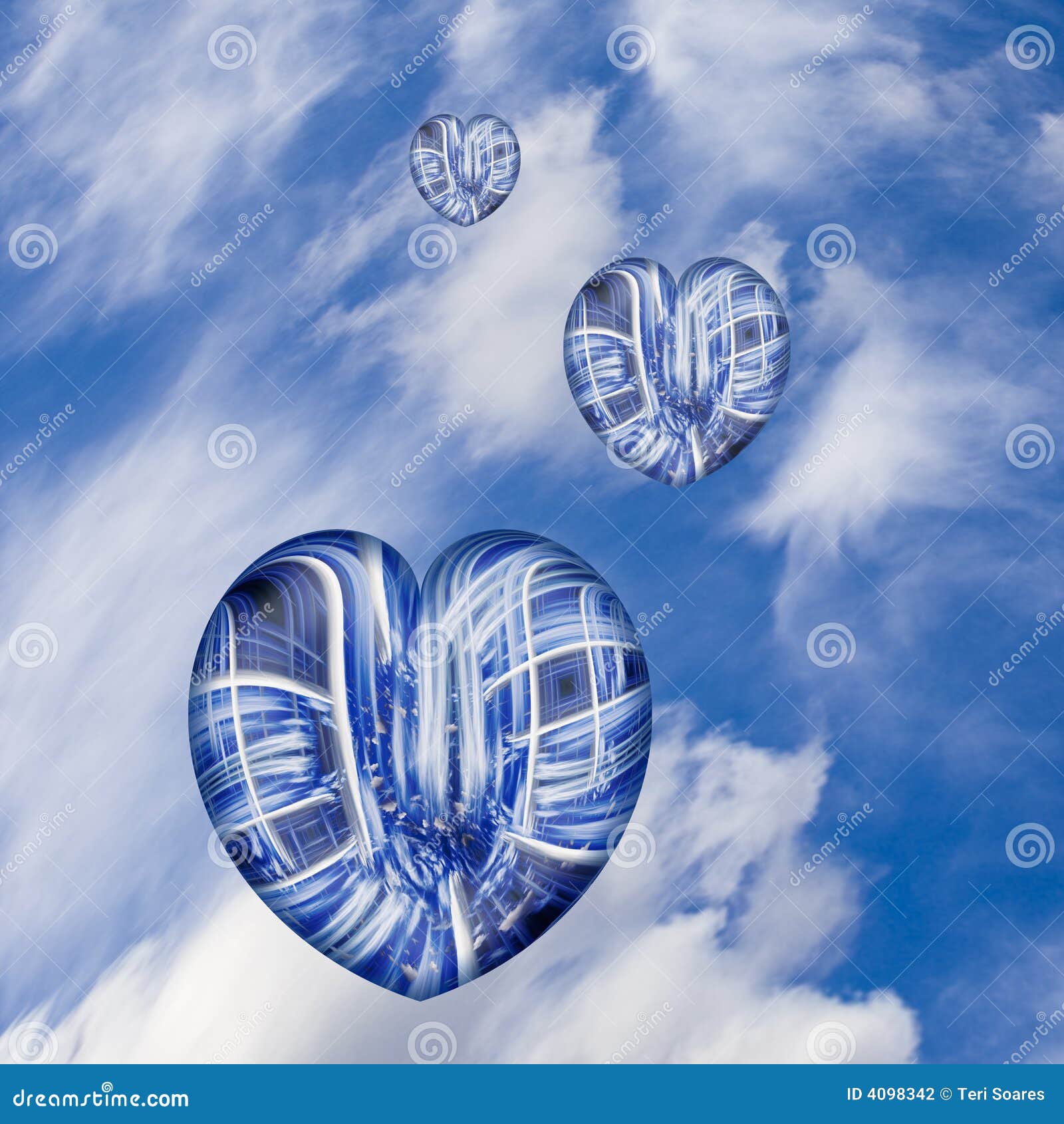 Hearts to the Wind stock illustration. Illustration of spiritual - 4098342