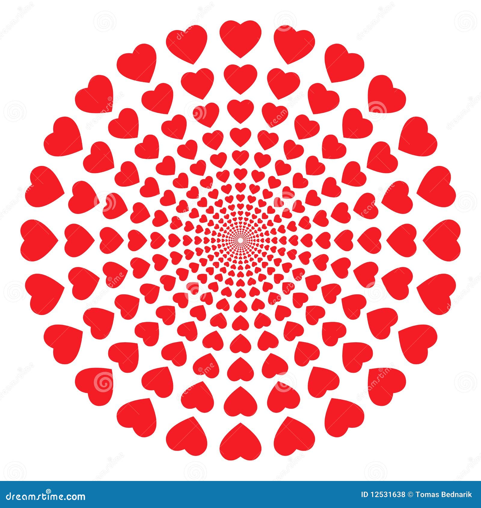 Hearts tube stock vector. Illustration of february, modern - 12531638