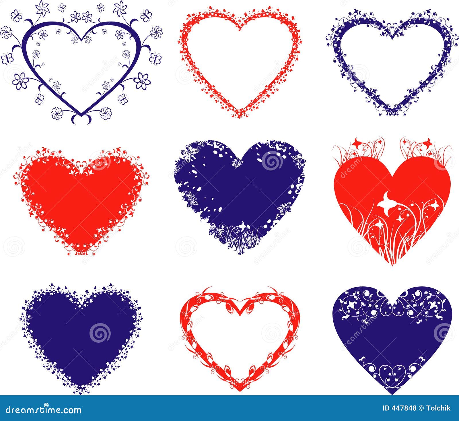 Hearts, vector stock vector. Illustration of packing, clip - 447848