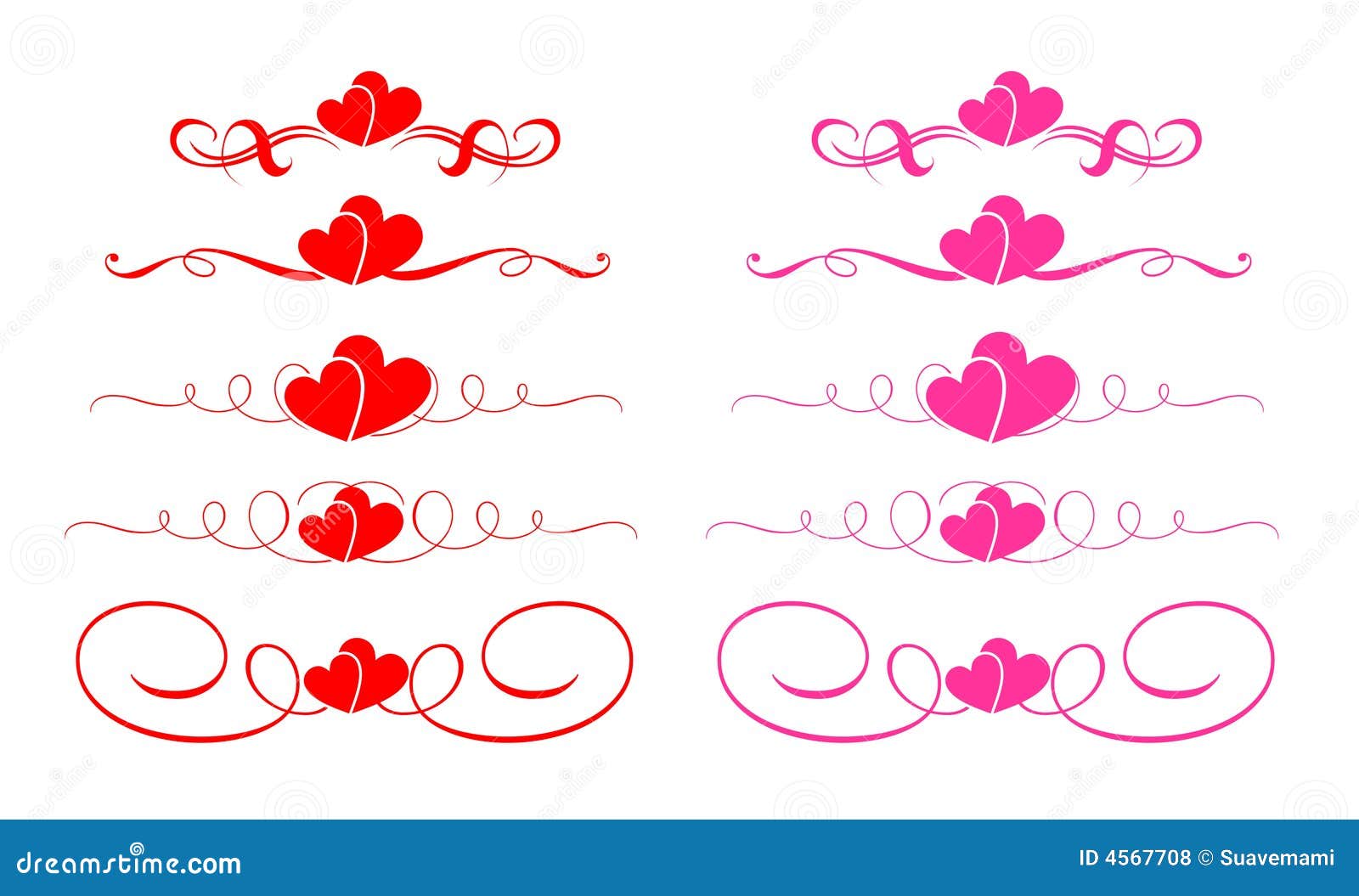 Hearts Vector Illustration | CartoonDealer.com #57369152