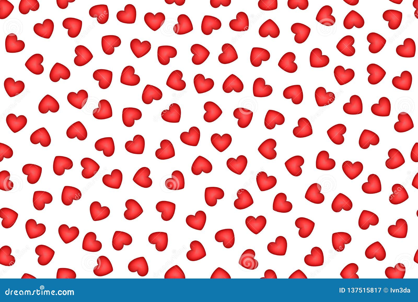 Hearts Vector Seamless Pattern Stock Vector - Illustration of greeting ...