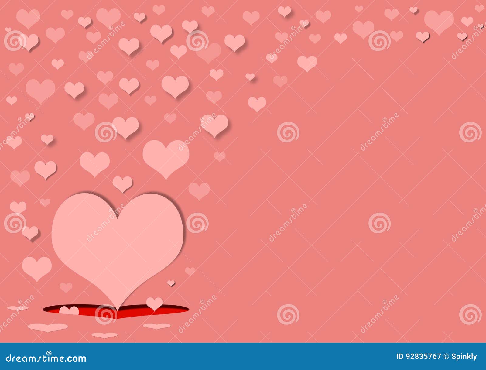 Hearts stock illustration. Illustration of shapes, messa - 92835767