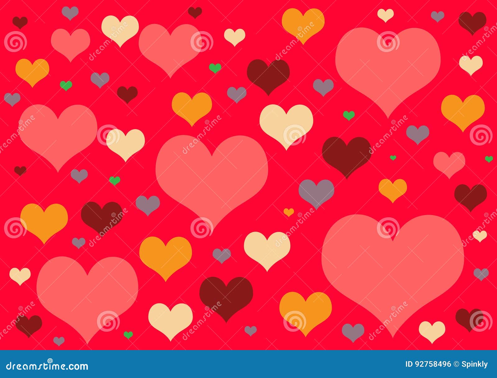 Hearts stock illustration. Illustration of idea, wallpaper - 92758496