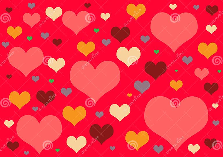 Hearts stock illustration. Illustration of idea, wallpaper - 92758496