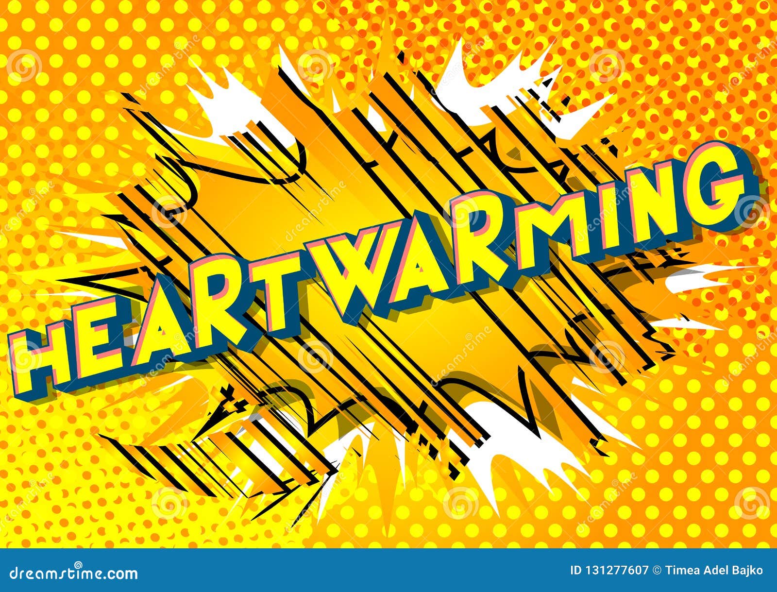 Heartwarming - Comic Book Style Word. Stock Vector - Illustration of ...