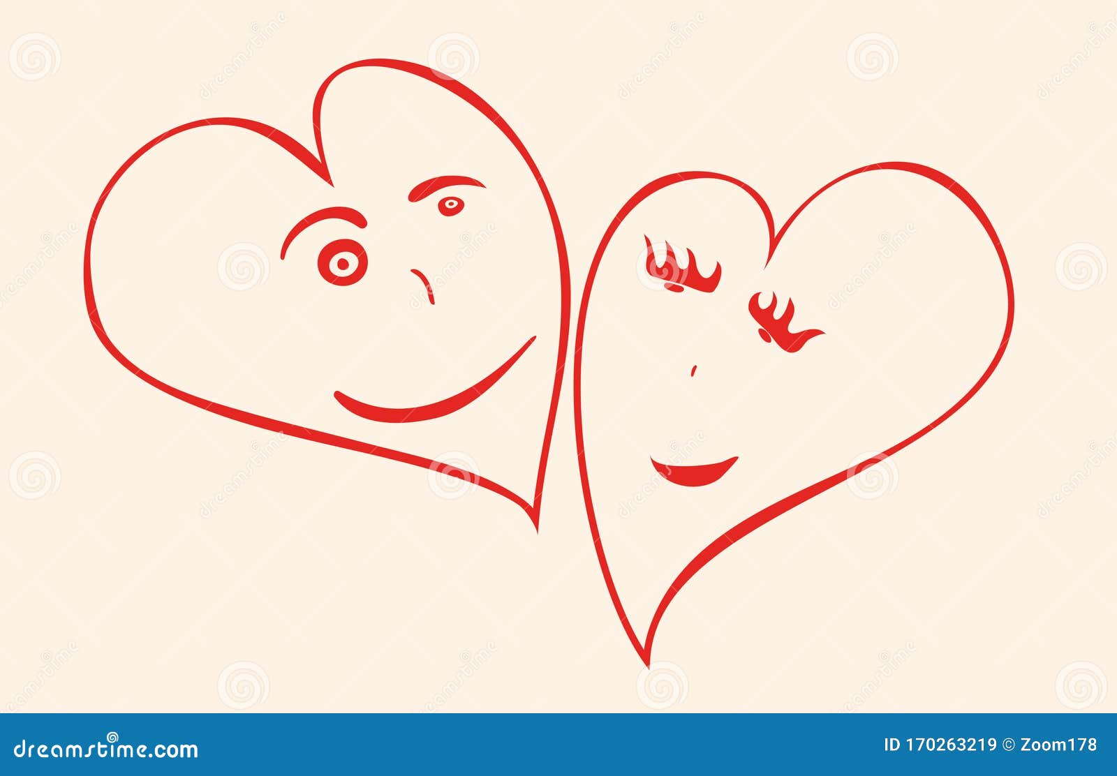Heartwarming feelings stock vector. Illustration of design - 170263219