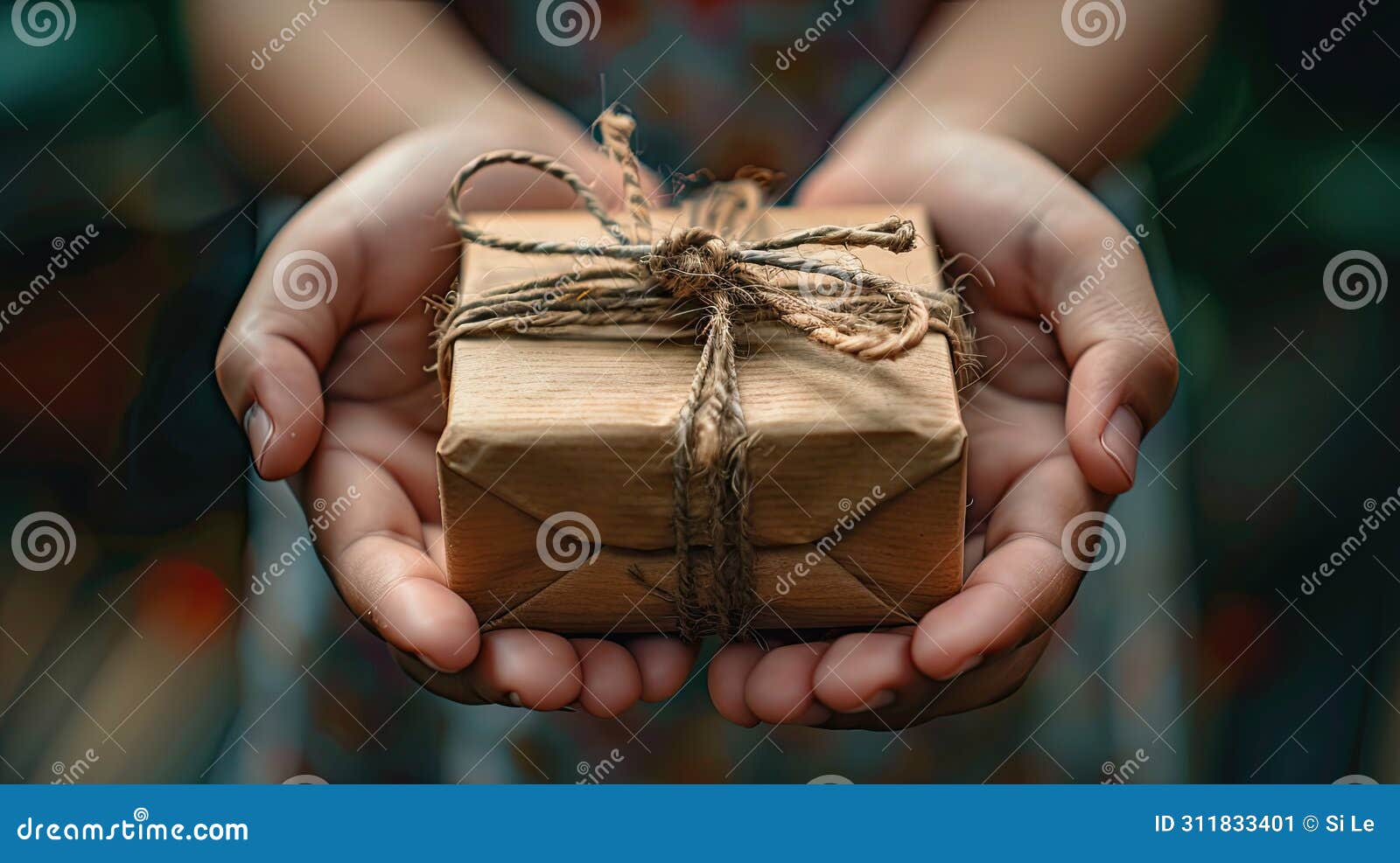 Generosity in Action: Hands Giving a Thoughtful Gift To Spread Joy and ...