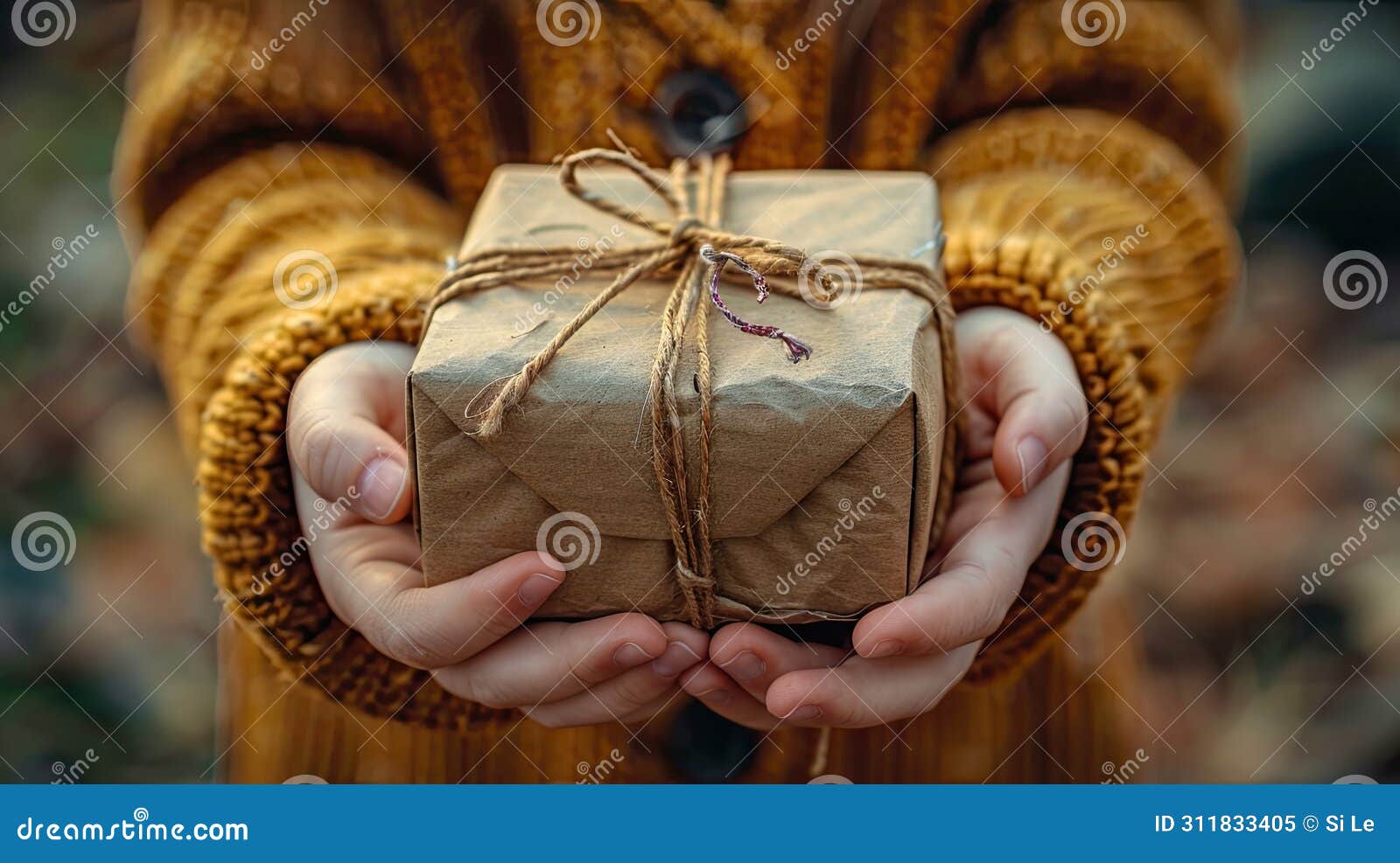 Generosity in Action: Hands Giving a Thoughtful Gift To Spread Joy and ...