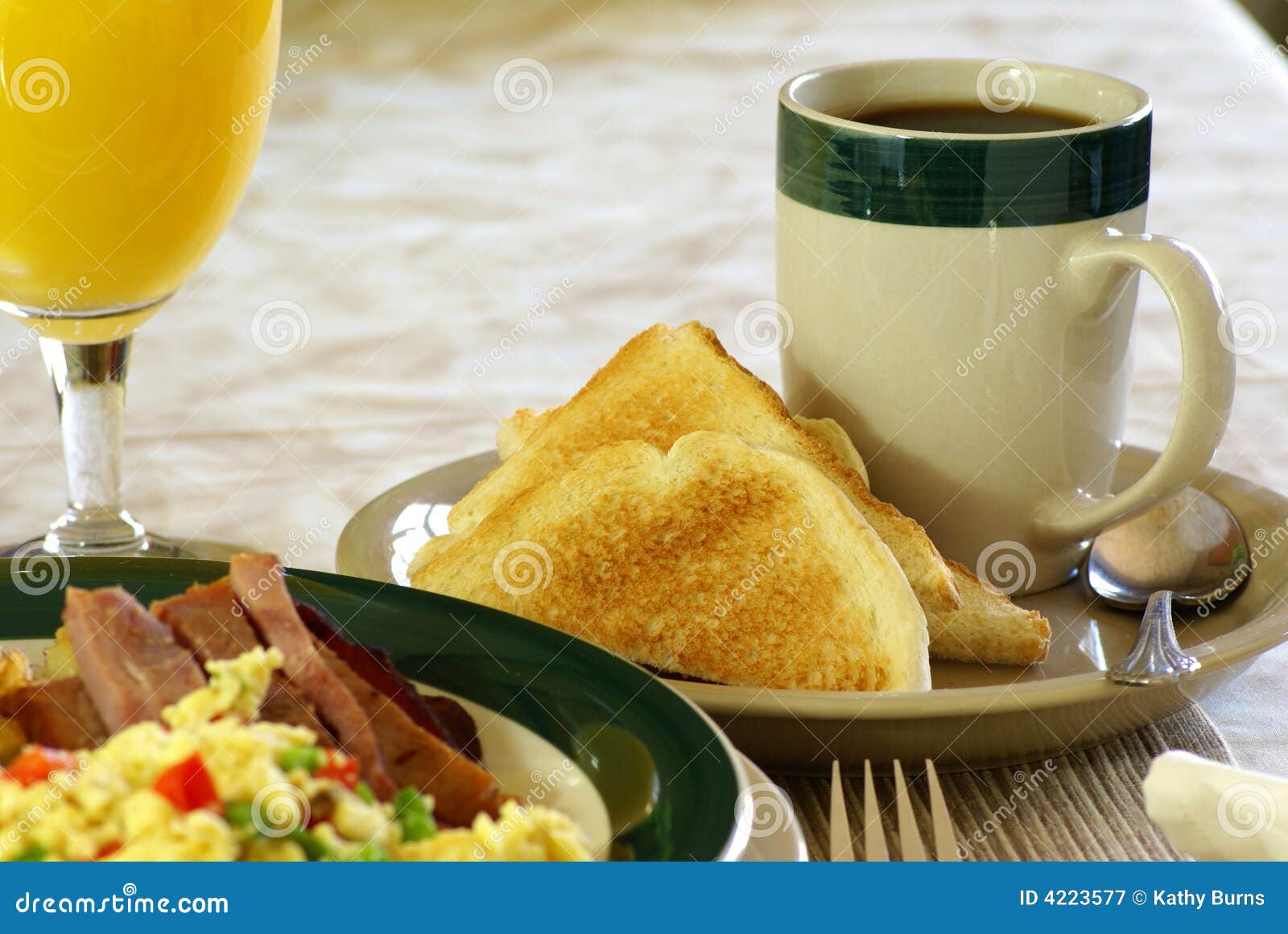 Hearty Breakfast stock image. Image of napkin, hearty - 4223577