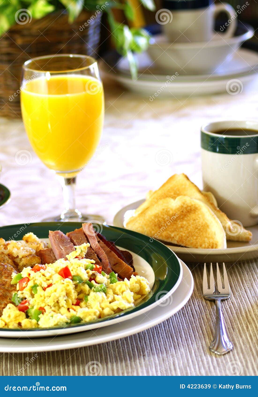 Hearty Breakfast stock image. Image of patties, browns - 4223639