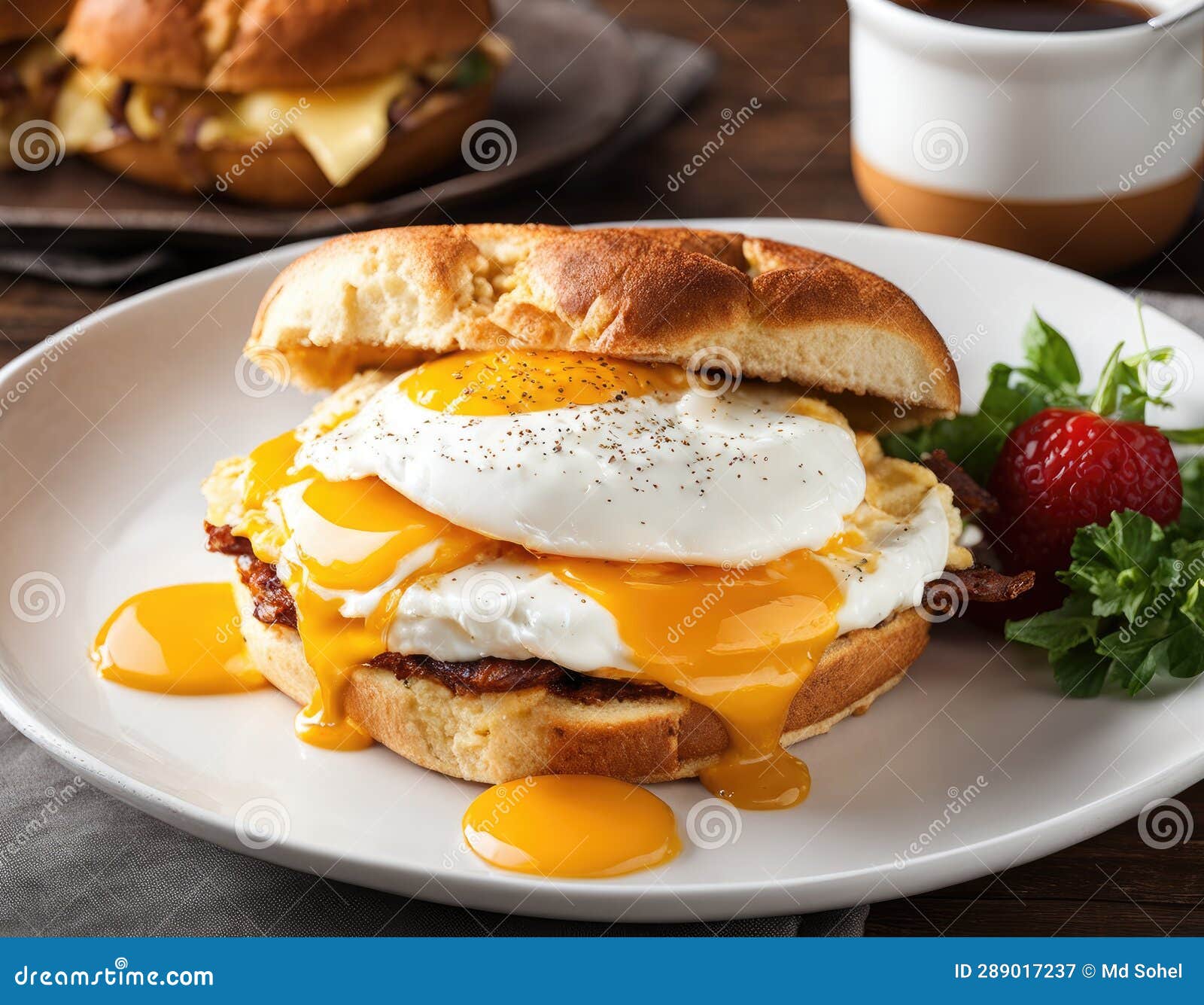 A Hearty Breakfast Sandwich, But Replace The Egg With A Scoop Of Ice ...