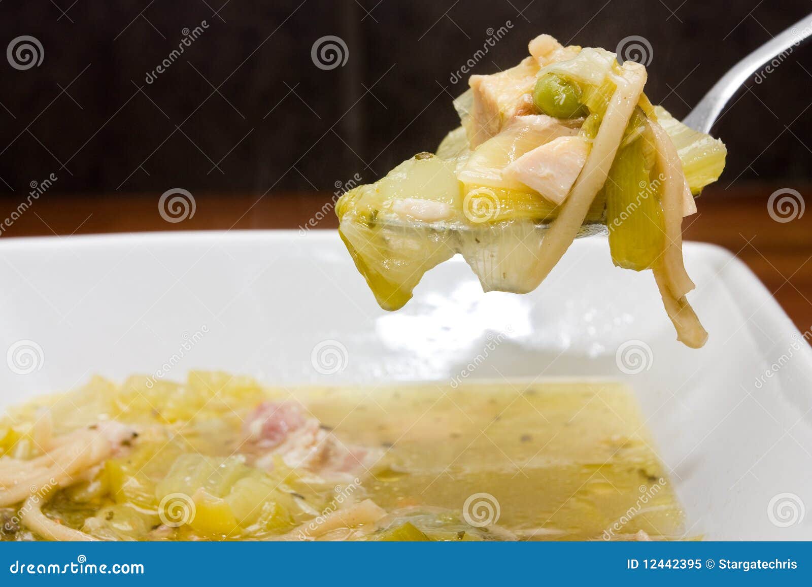 Hearty broth stock image. Image of healthy, savoury, consomme - 12442395